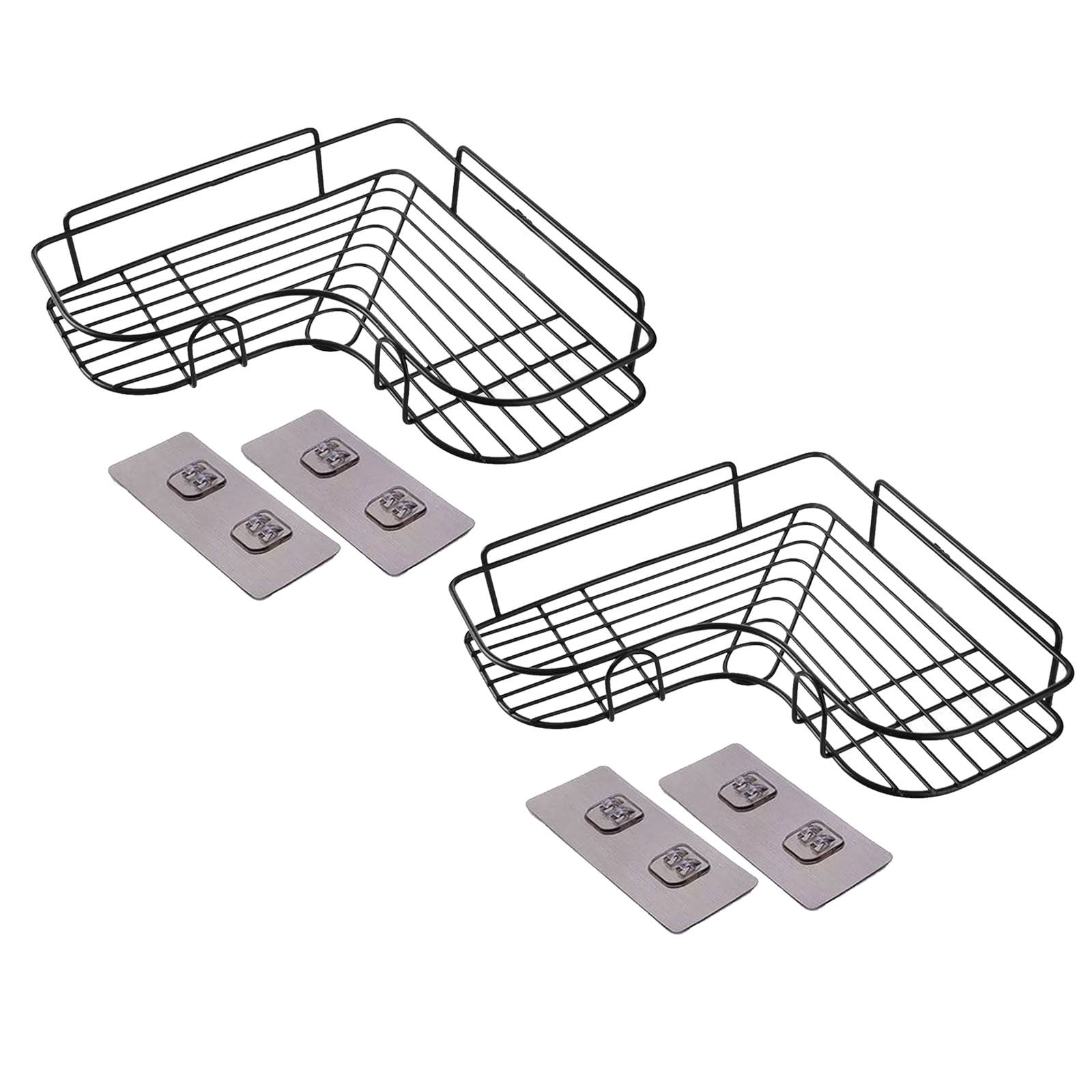 GZQJFMY Rack Corner Shower Rack 2 Pieces of Wall-Mounted Shower ...