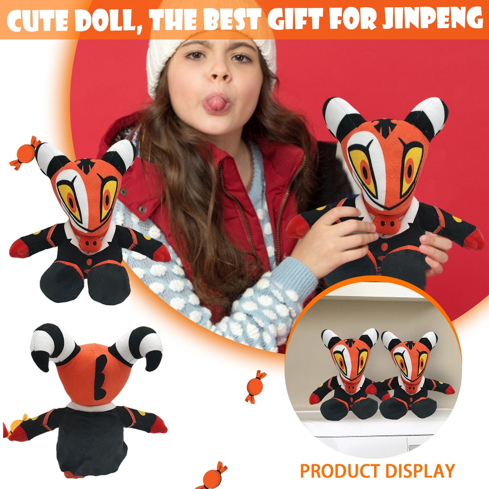 GZSL 11.8" Hazbin Hotel Plush Toys, Soft Hazbin Hotel Plushies Stuffed Animals Blitzo, Hazbin ...