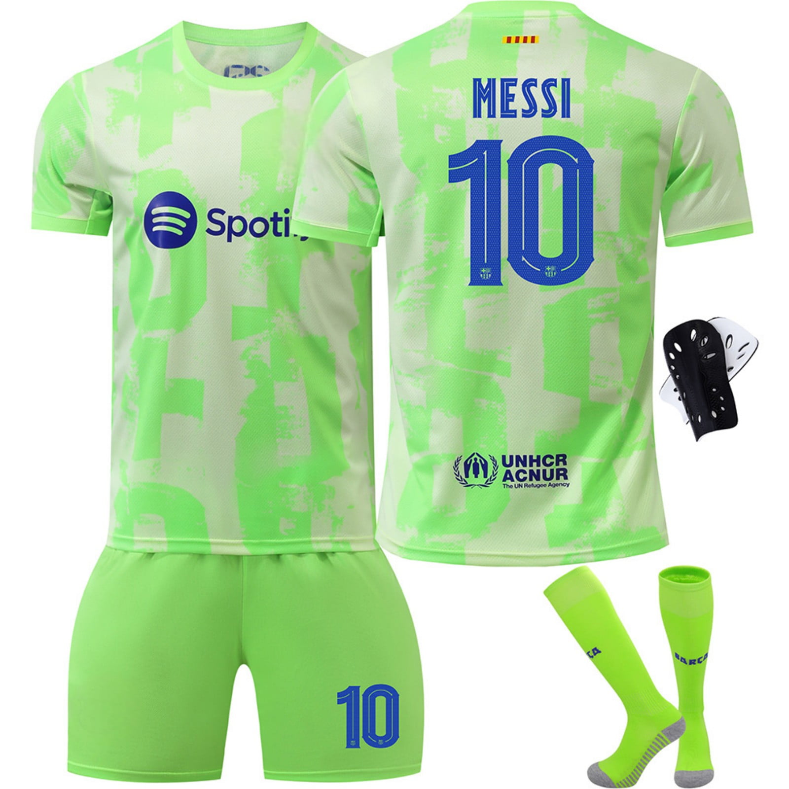 GZSL 2425 Barcelona Second Away Football Training Kit, Number # 10 ...