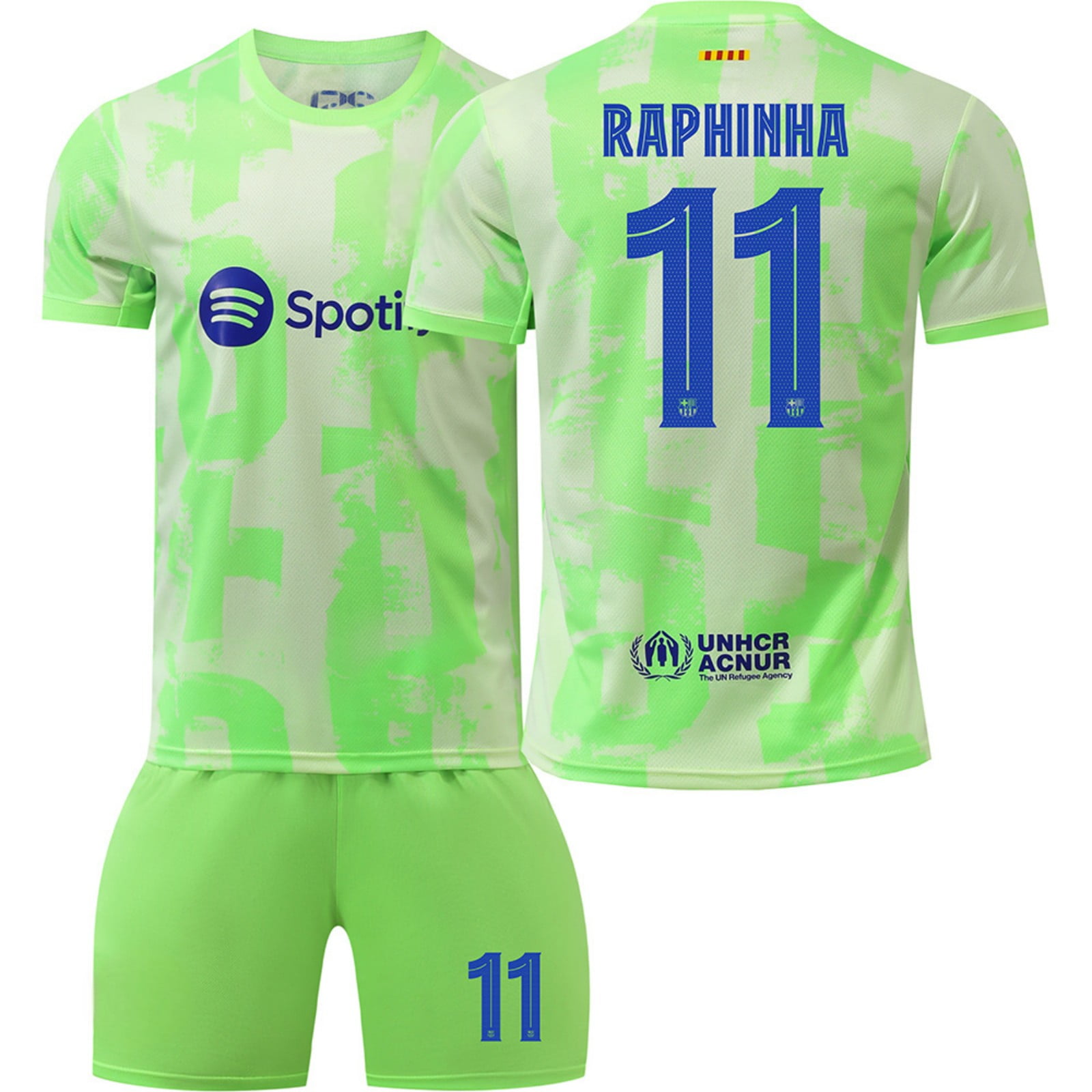 GZSL 2425 Barcelona Second Away Football Training Kit, Number # 11 ...