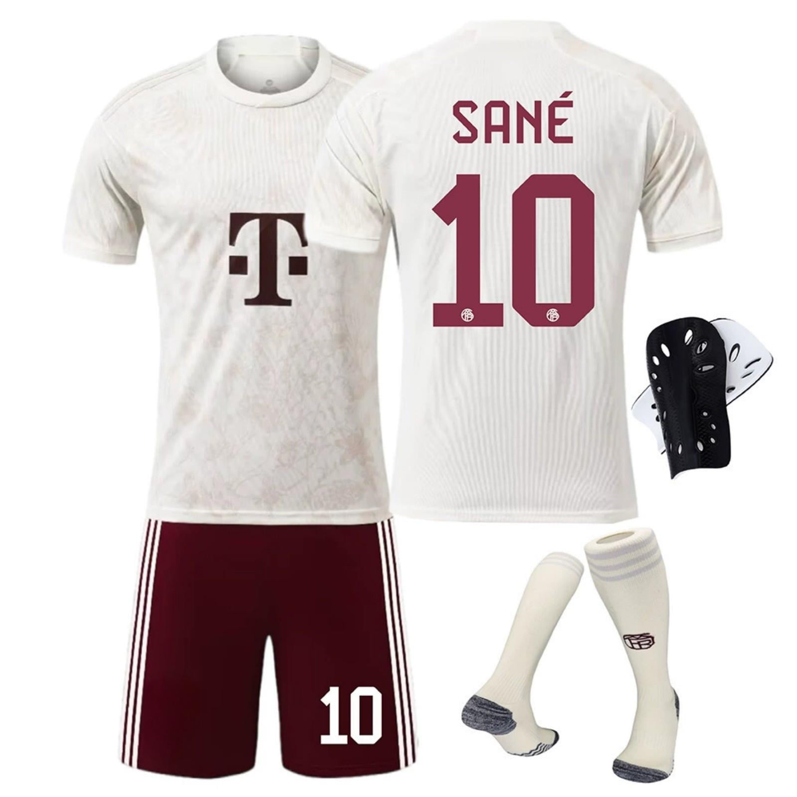 GZTY 2324 Munich Soccer Club Jerseys 4 Piece Sets, Number 10 SANE Printed Short Sleeve Tops ...