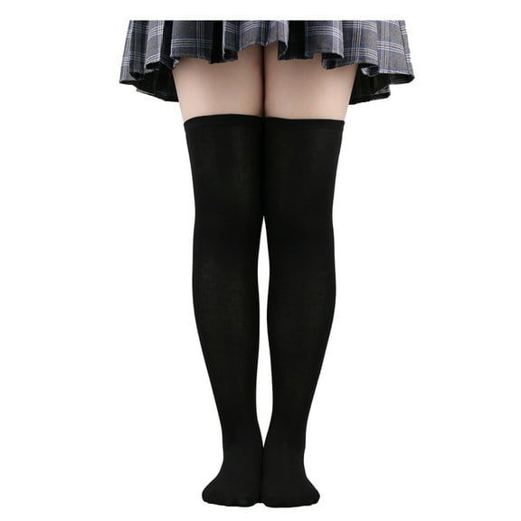 Blue Socks 1 Pairs Women's Fashion Solid Color Over The Knee Long Socks ...