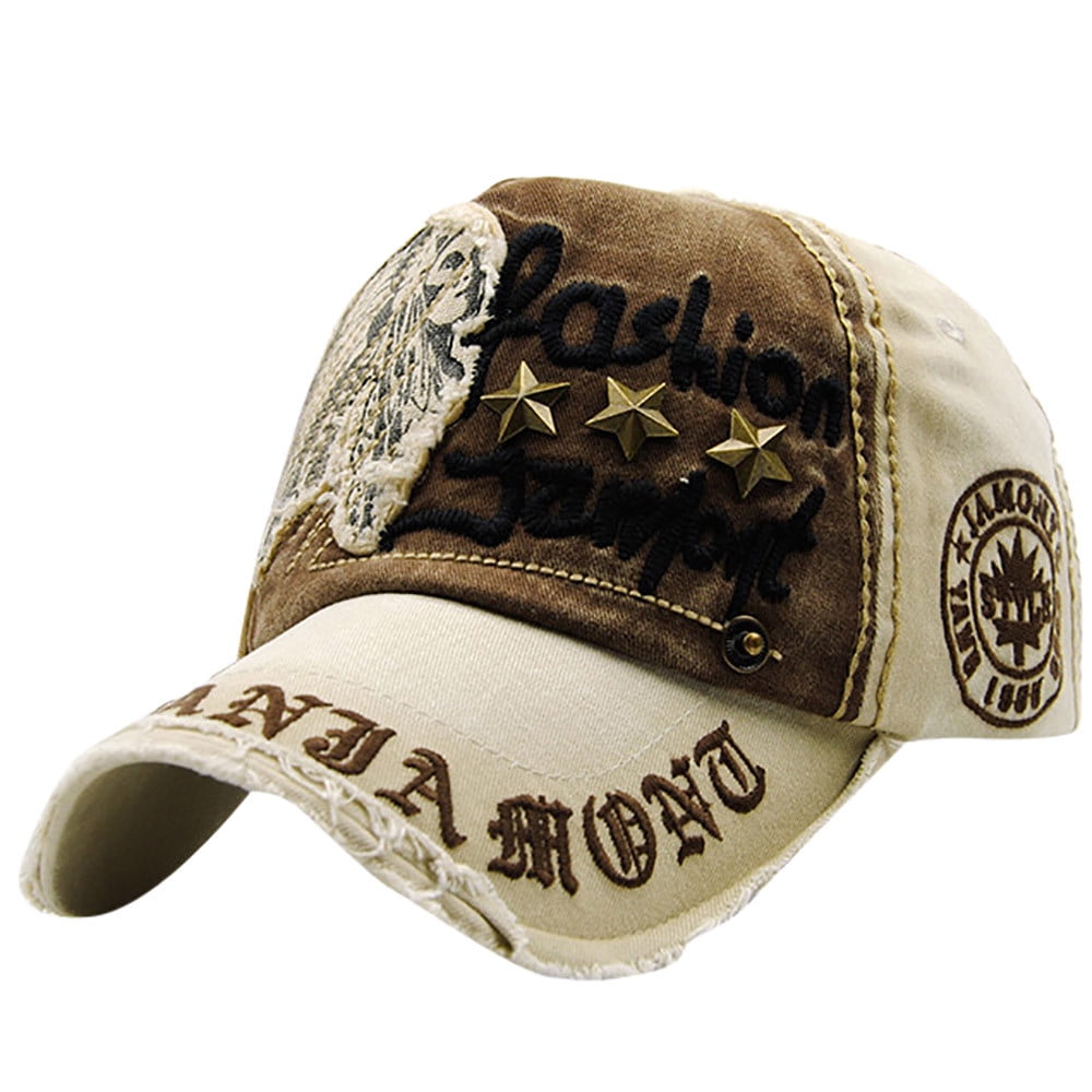 GZWYHT Baseball Caps,Trucker Hats Embroidered Summer Rivet Cap Hats For ...
