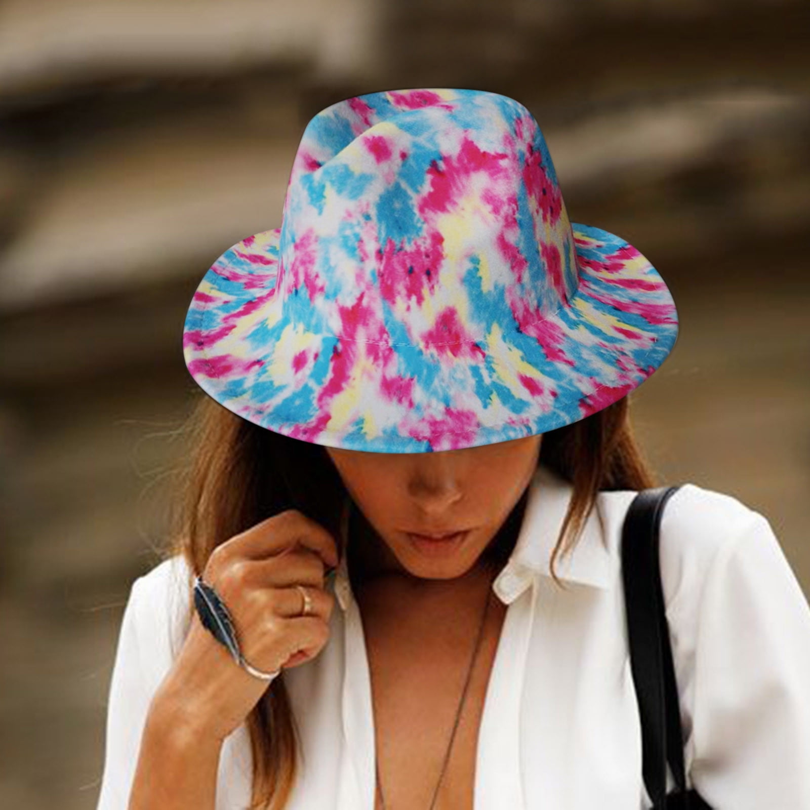 GZWYHT Baseball Caps,Trucker Hats Tie-Dye Printed Hat For Women Mens ...