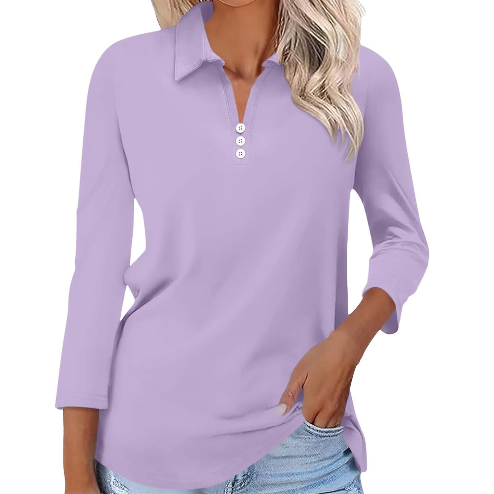 GZWYHT Basic Tees for Women V Neck t Shirts for Women Women's 3/4 ...