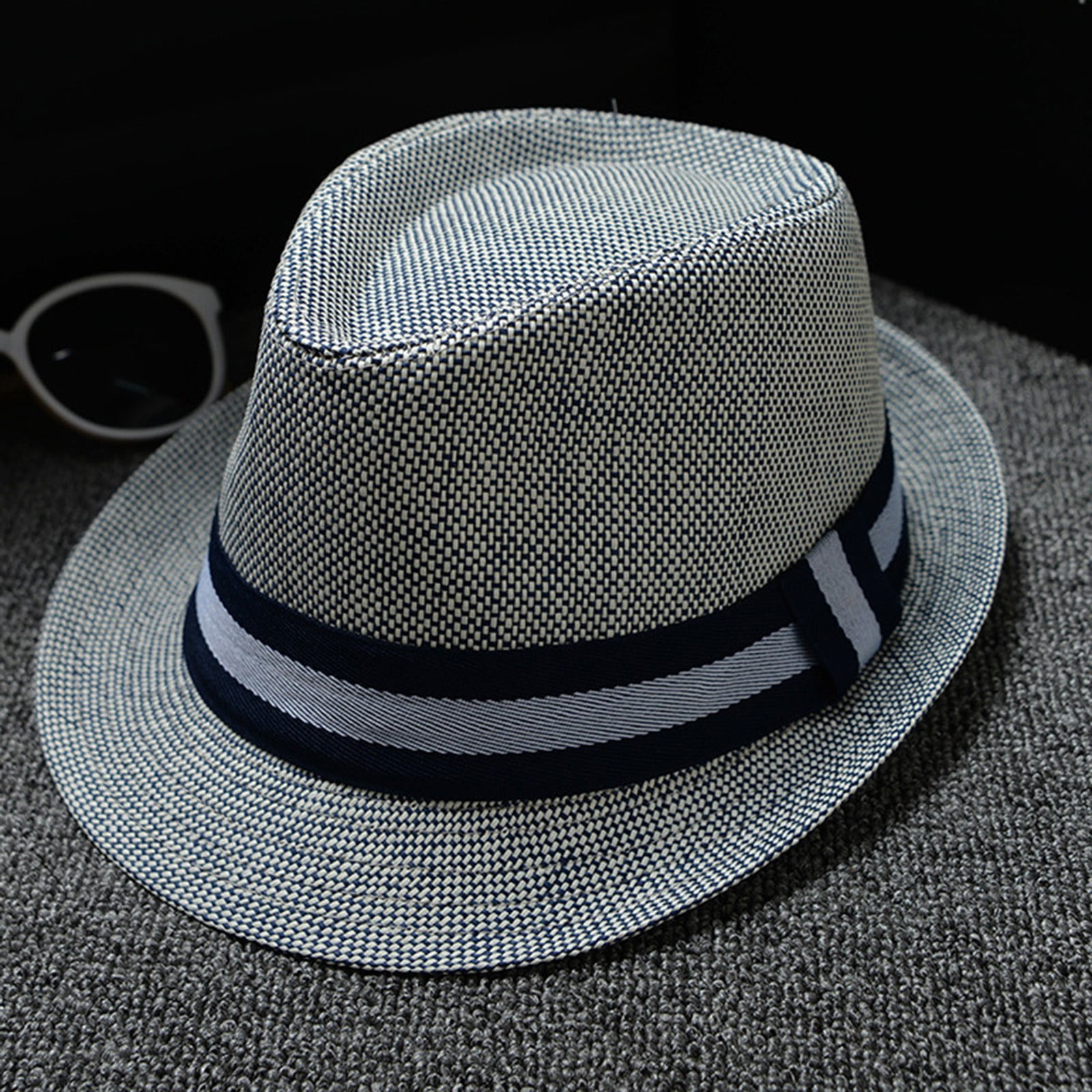 GZWYHT Beach Hats,Sun Hats Men And Women Retro Jazz Hat Soild British ...