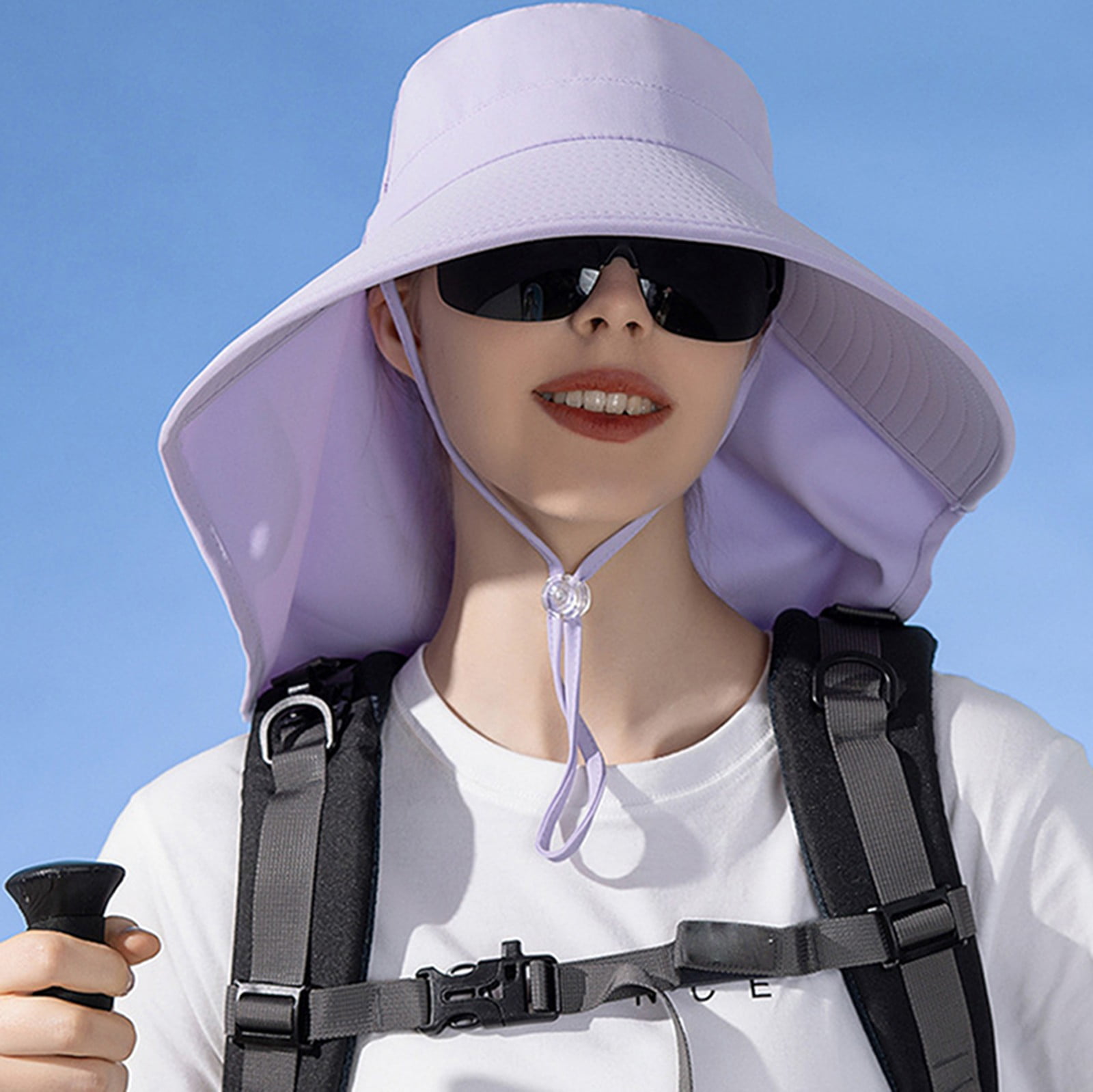 GZWYHT Beach Hats,Sun Hats Women Summer Big Eaves Shawl Sunscreen Hat ...