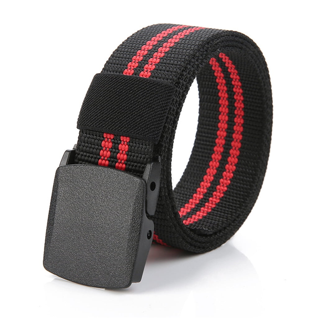 GZWYHT Belt Men,Western Belts Mens Buckle Long Canvas Nylon Waist Web ...