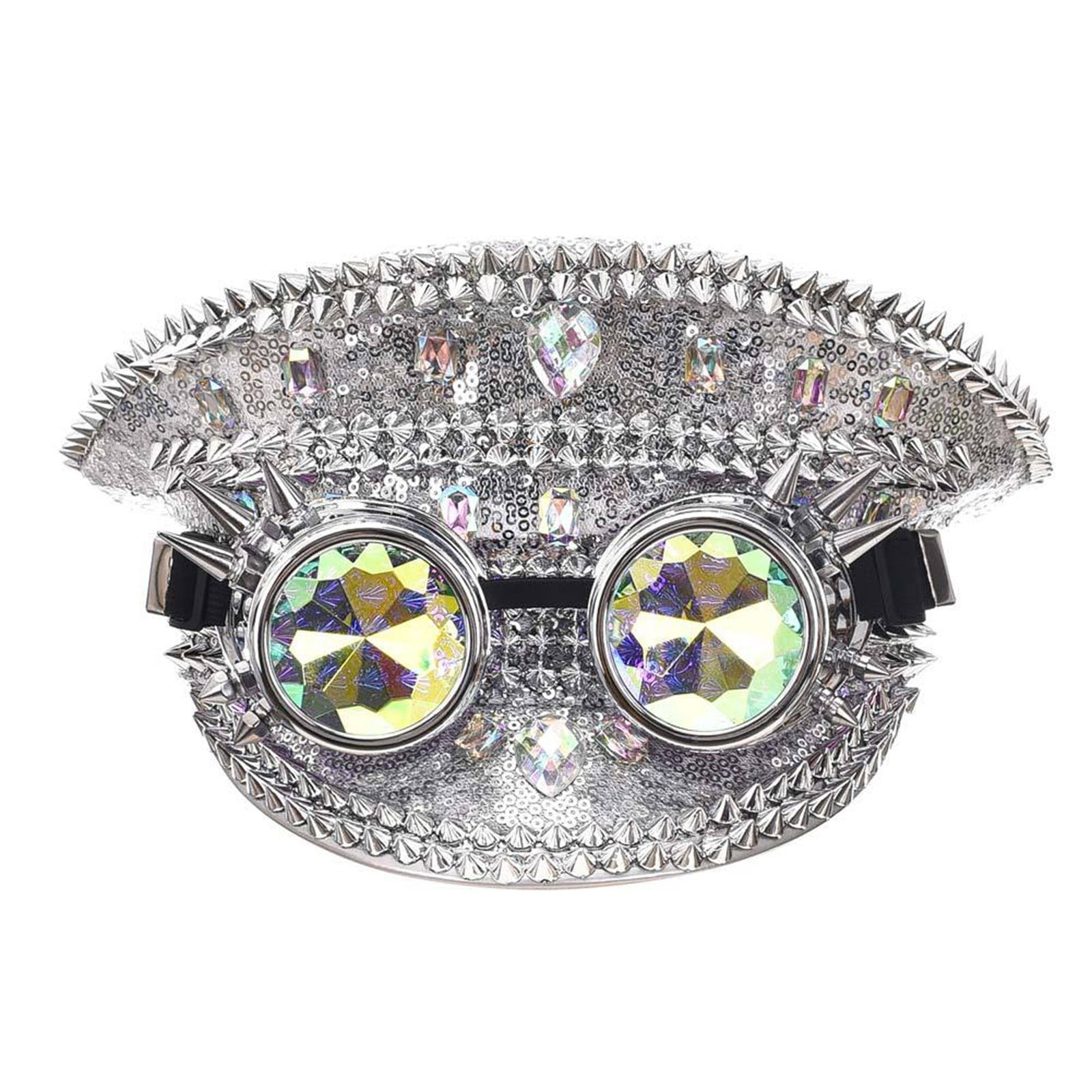 GZWYHT Beret Hats,Fascinators Hats Nightclubs Style Sequin Top Hats For ...