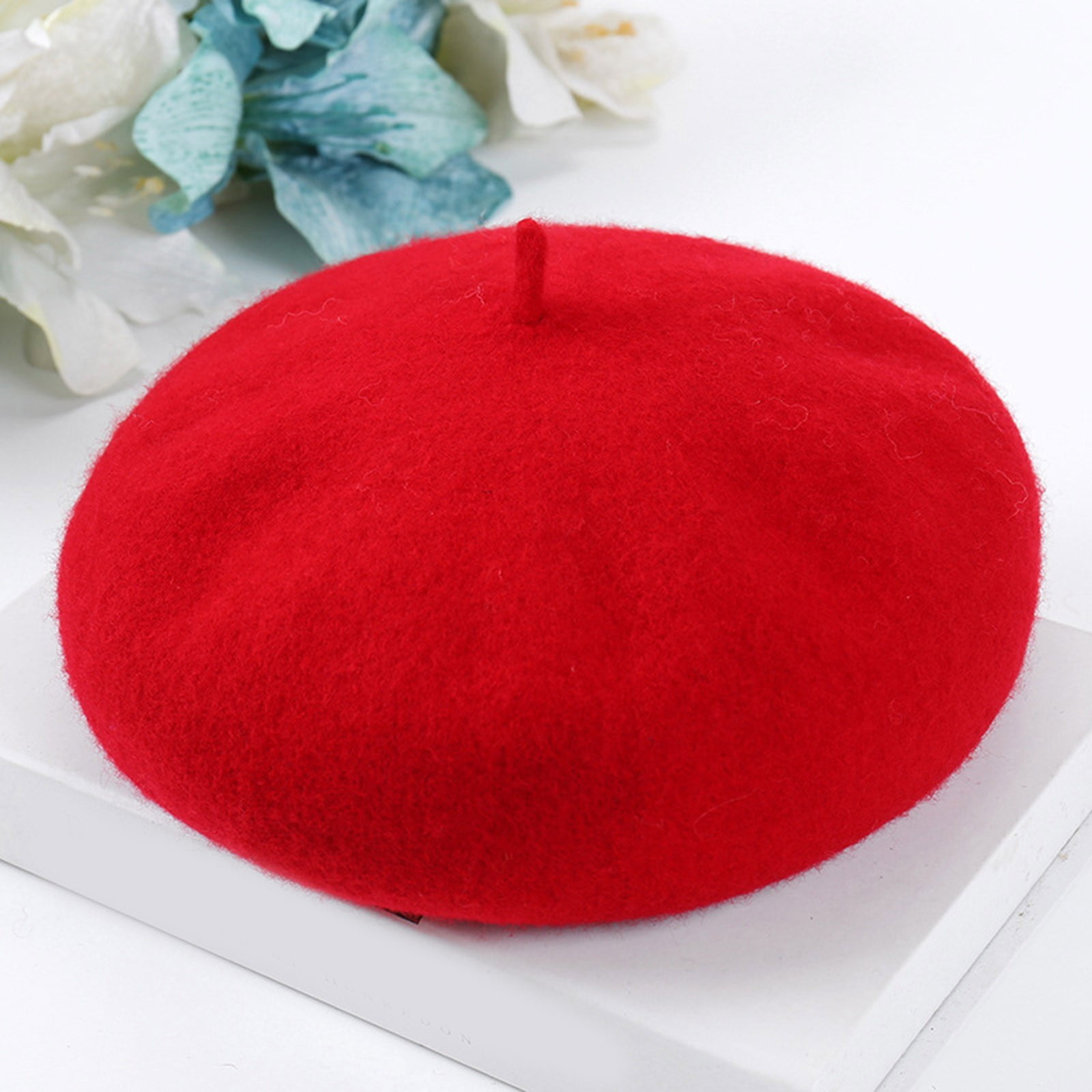GZWYHT Beret Hats,French Style Beanie Hats Women New Solid Color ...