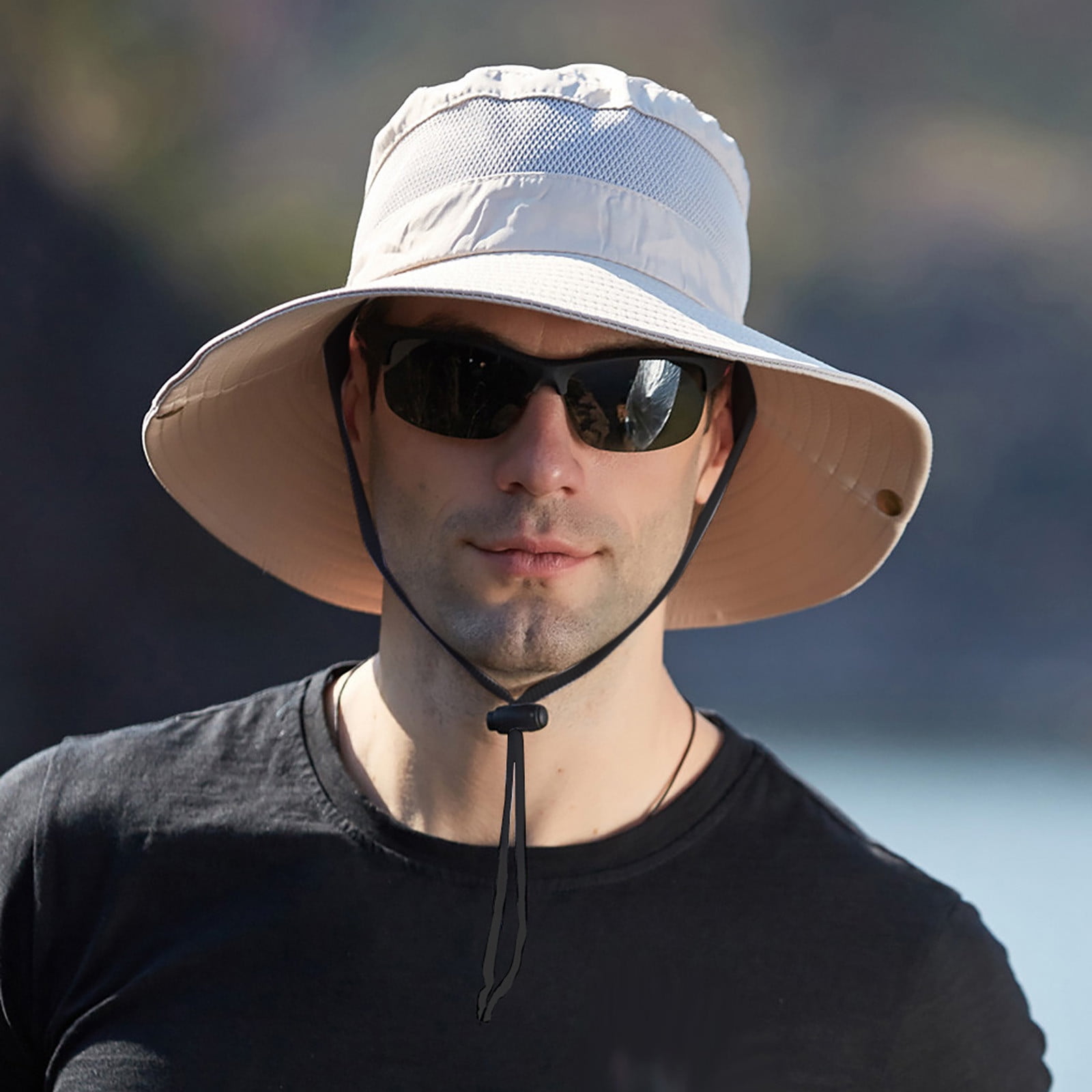 GZWYHT Bucket Hats,Sun Hats Mens Outdoor Sun Protection Mesh Breathable ...