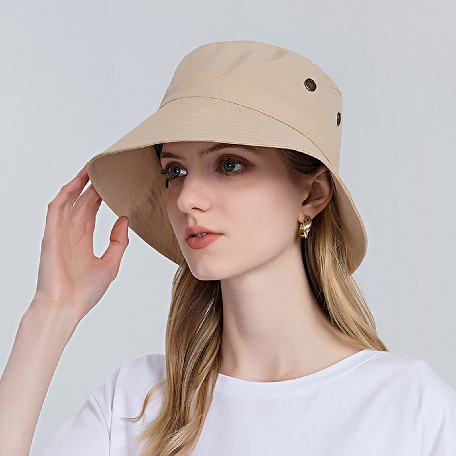 GZWYHT Bucket Hats,Sun Hats Women Sun Hat Wide Brim Protection Beach ...
