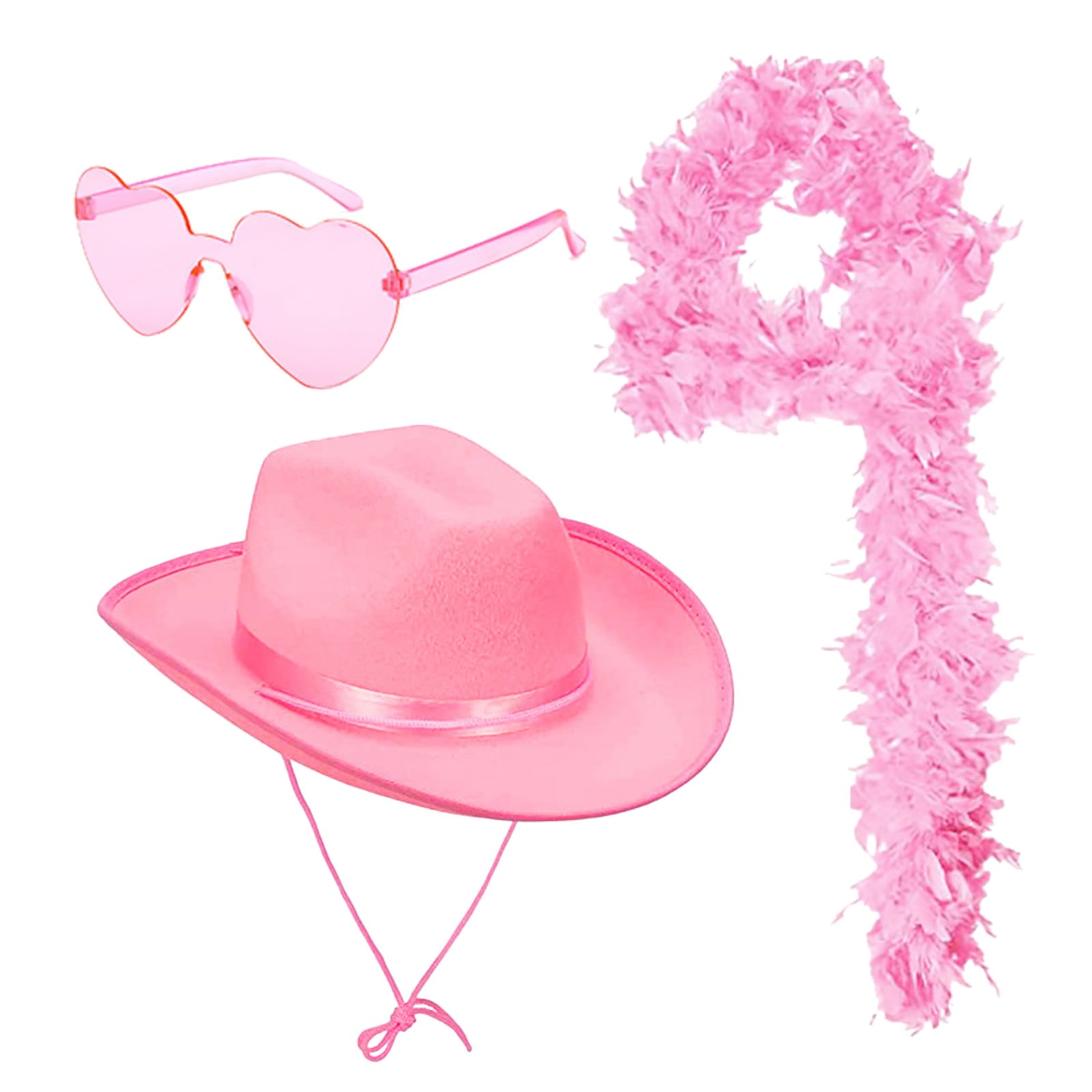 GZWYHT Bucket Hats,Sun Hats Women's Western Cowboy Hat Feather Scarf ...