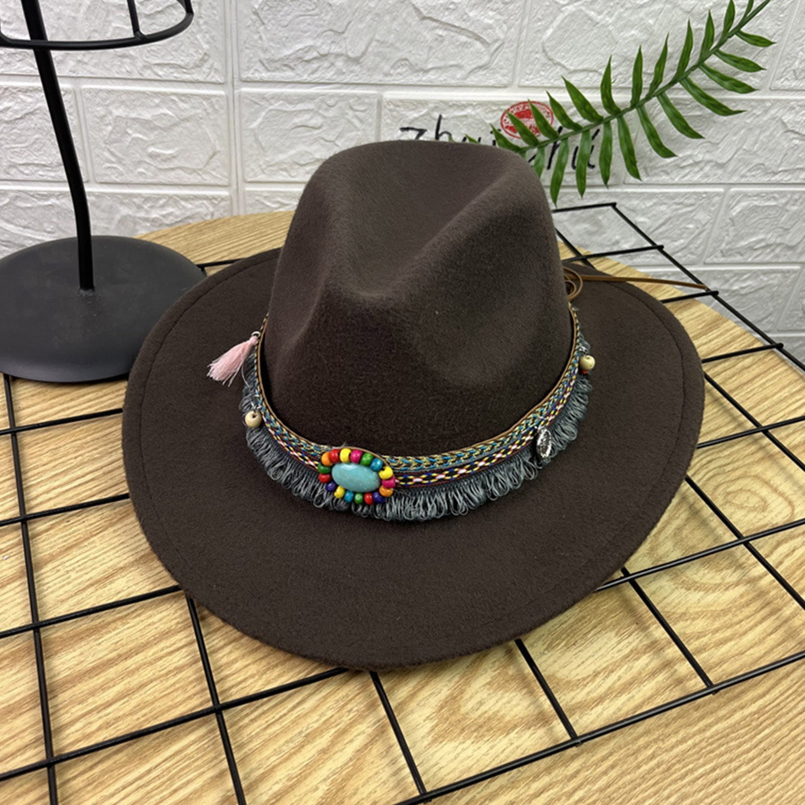 GZWYHT Cowboy Hats,Fascinators Hats Fashionable Fedora Fedoras Men Wide ...