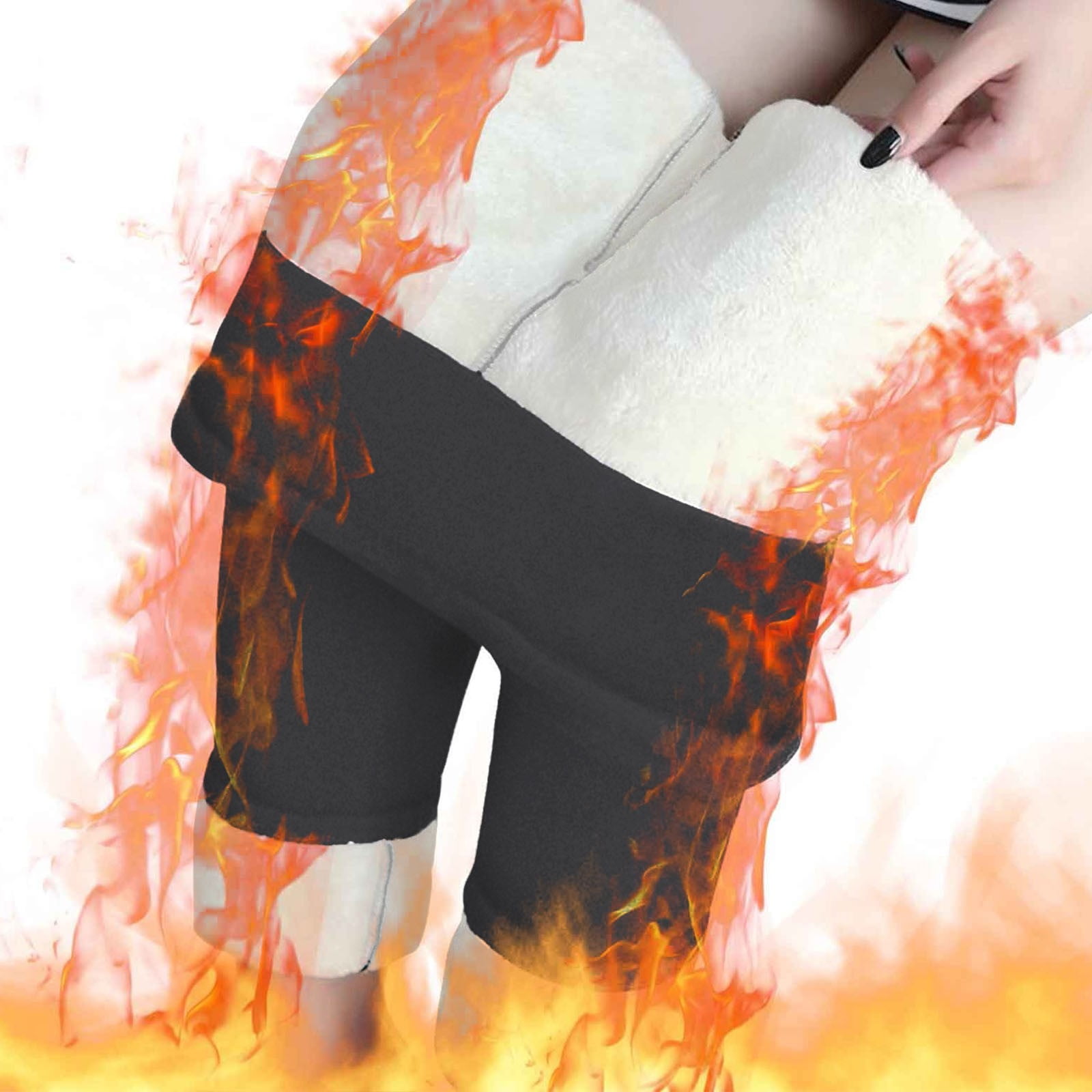 GZWYHT Fleece Lined Leggings Fleece Lined Leggings Women with Pockets ...