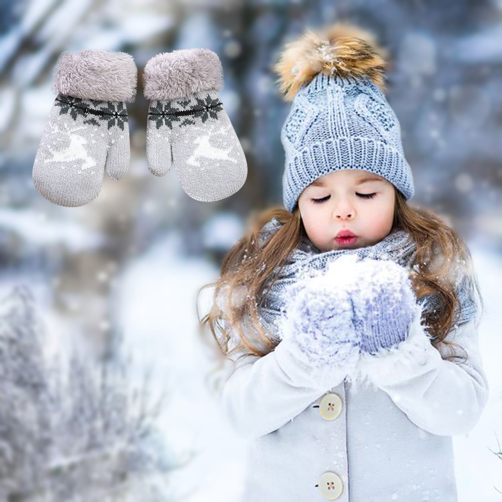 GZWYHT Gloves for Cold Weather,Winter Gloves Fleece Thickened Warm ...