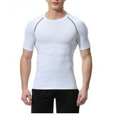 GZWYHT Mens T-Shirts,Compression Shirt Men's Spring And Summer Solid ...