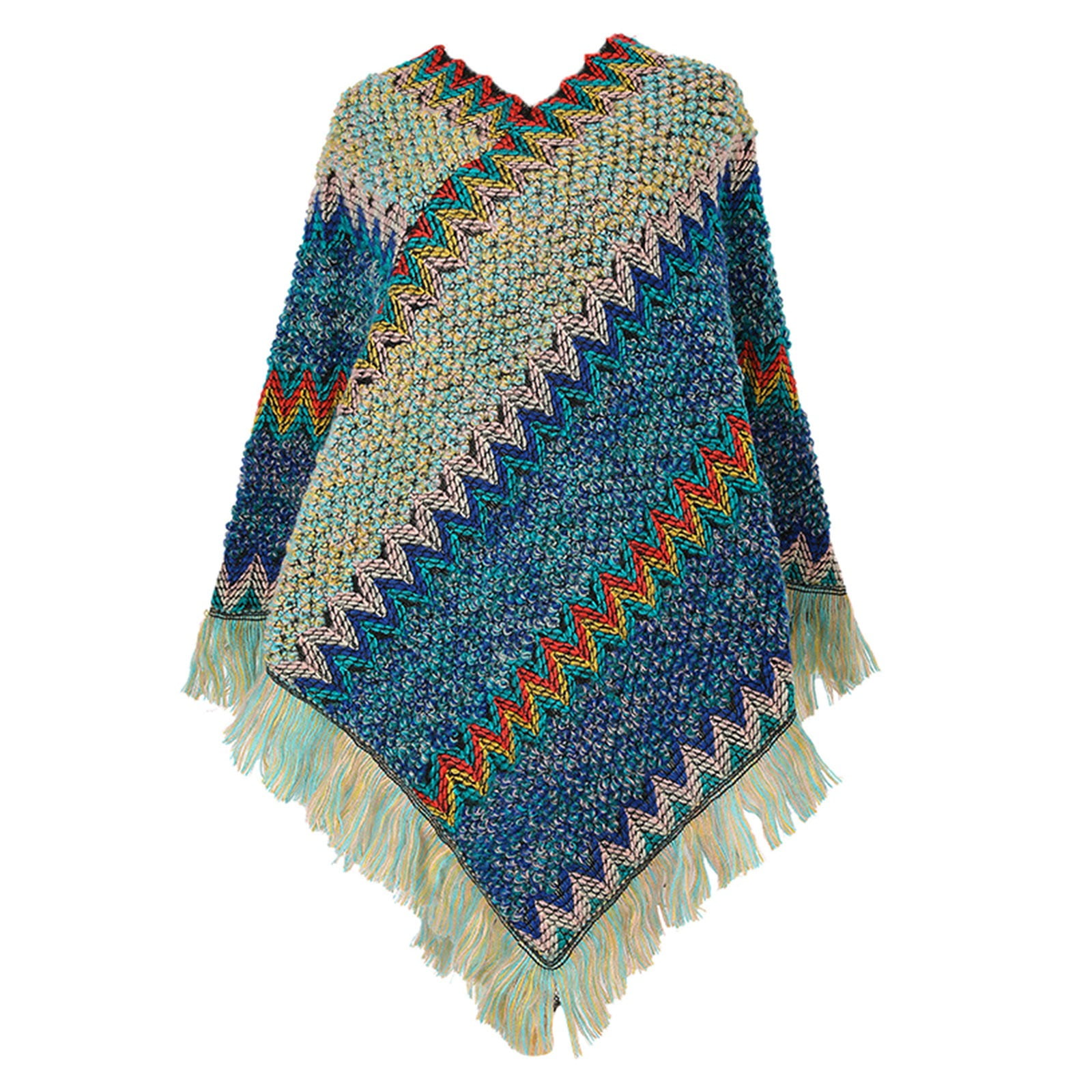 GZWYHT Ponchos,Scarves for Women Lightweight Women Nationl Print ...