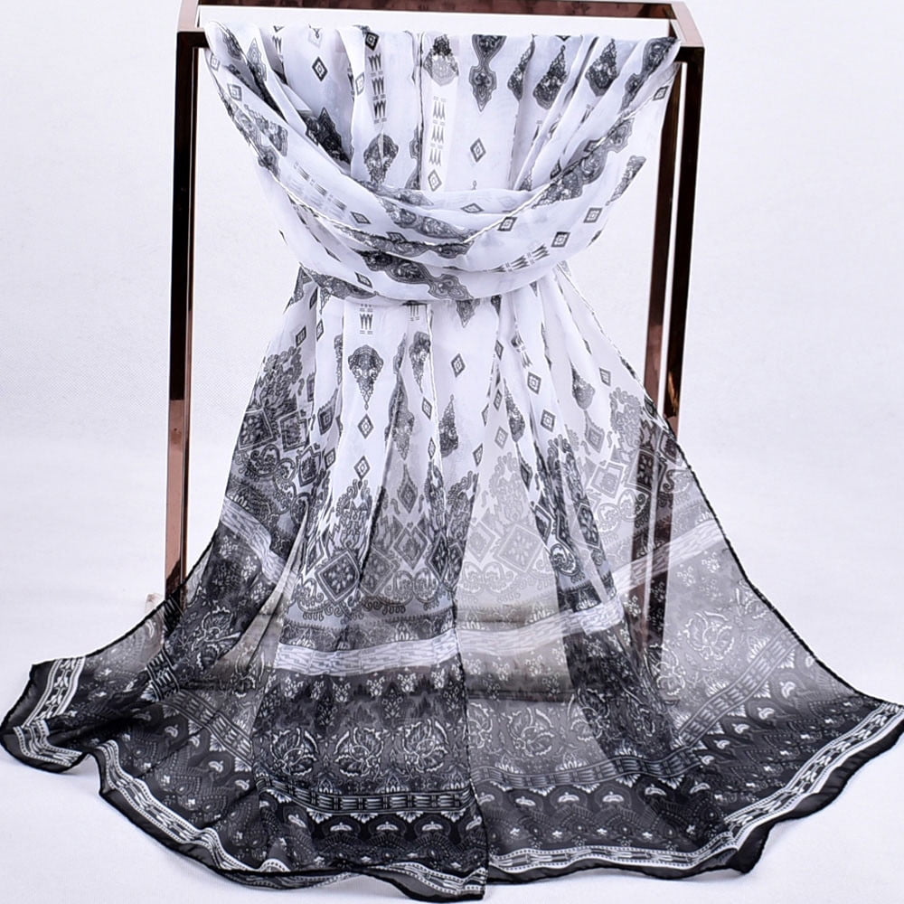 GZWYHT Scarves for Women Lightweight,Scarves Women Printed Soft Chiffon ...