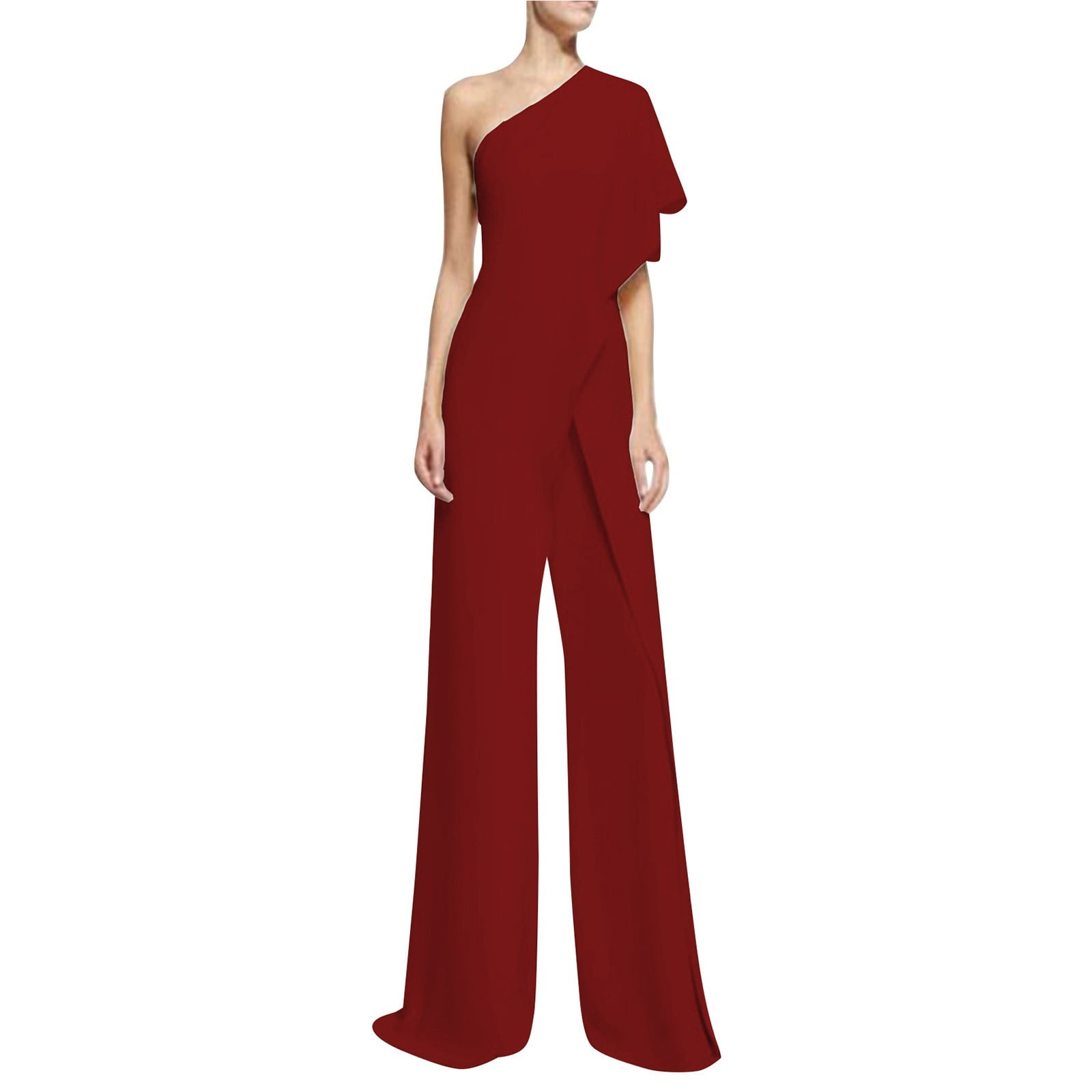 GZWYHT Sets for Women Jumpsuits for Women Solid Color Jumpsuit Straight ...