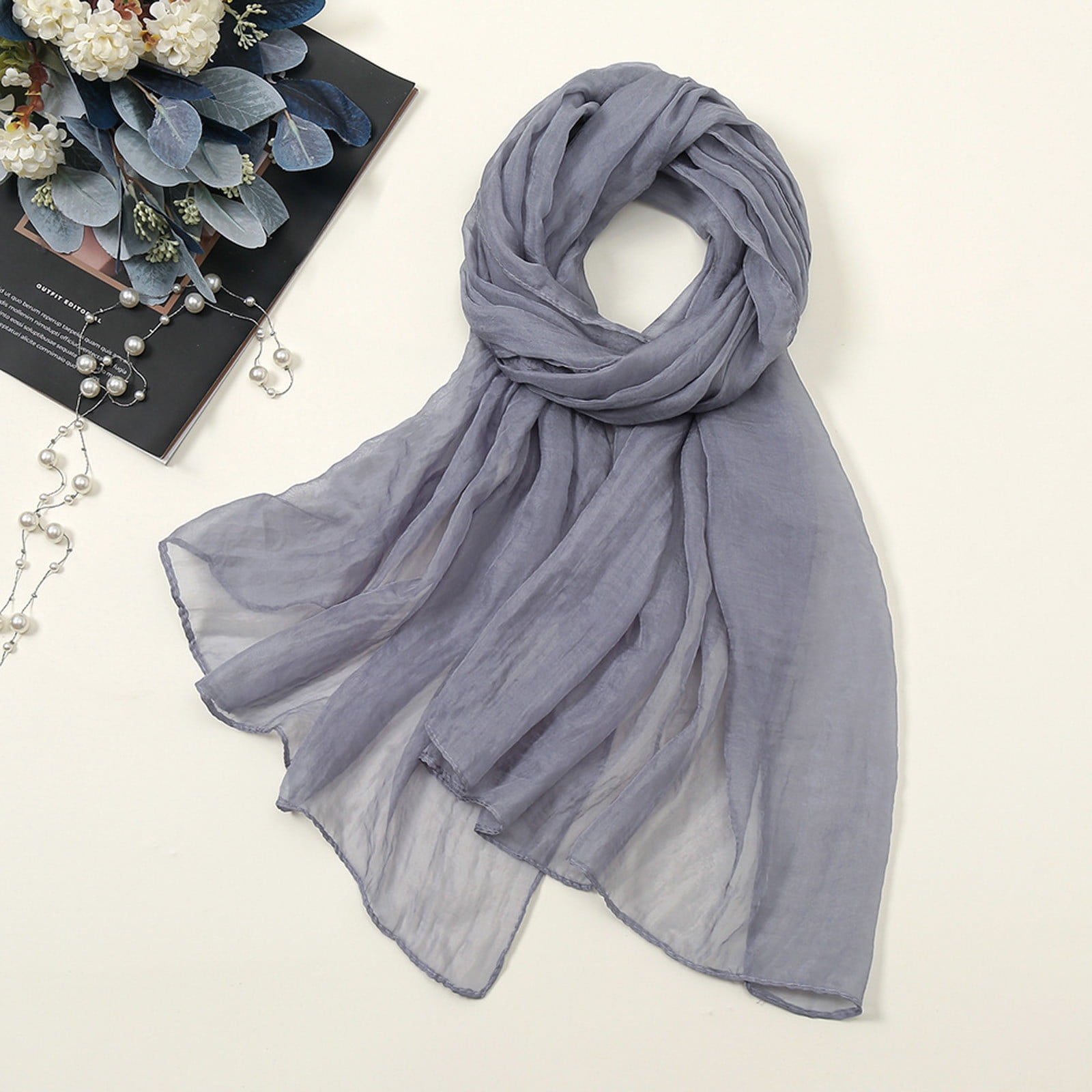 GZWYHT Silk Scarf,Scarves for Women Lightweight Women Summer Casual ...