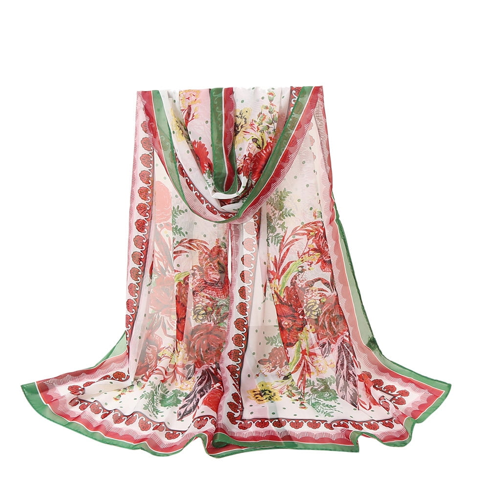 GZWYHT Silk Scarf,Scarves for Women Lightweight Fashion Women Flowers ...