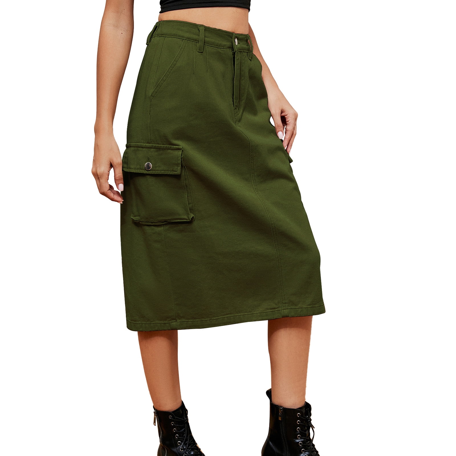 Gzwyht Skirts For Women Denim Skirt Sexy Slim Irregular Skirt European