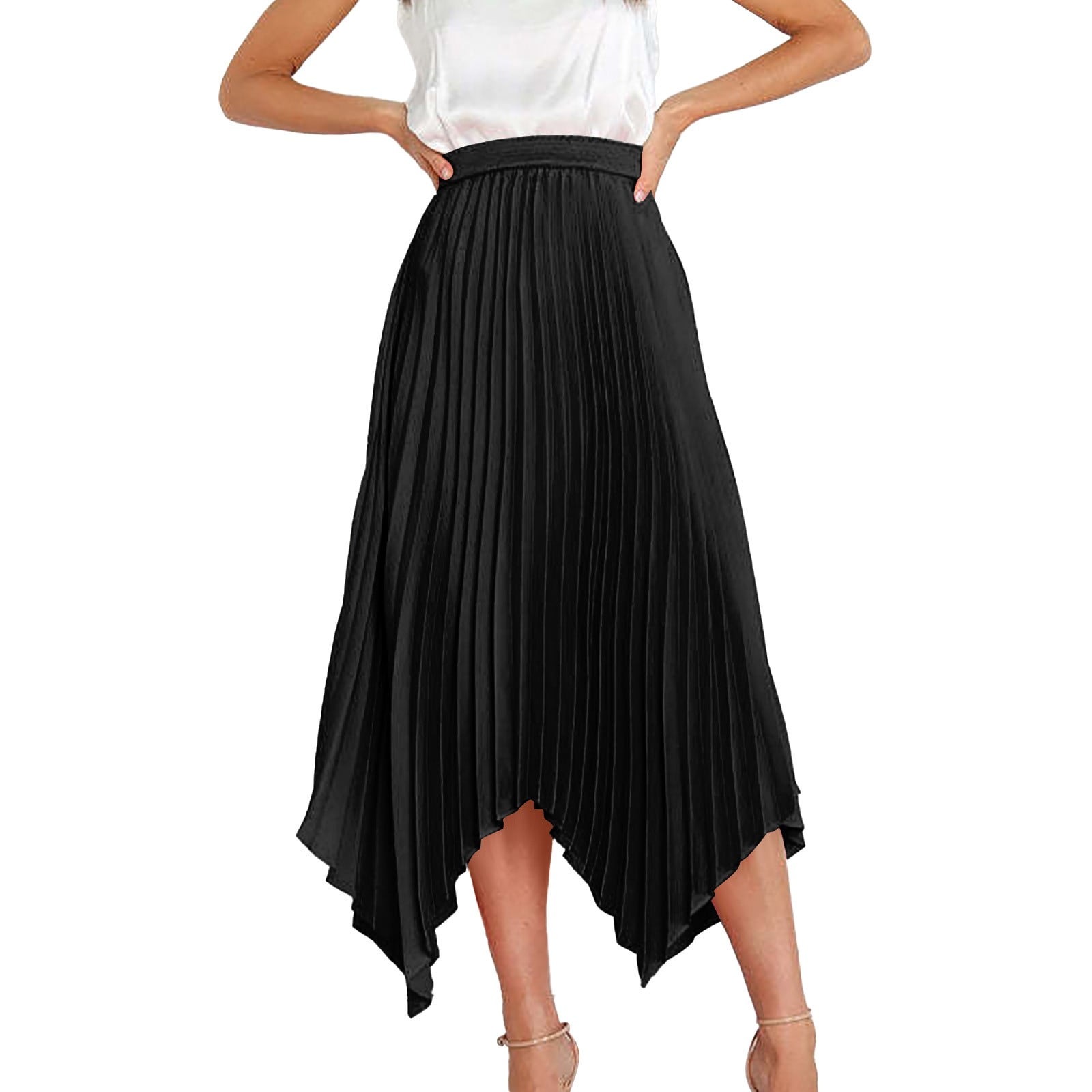 GZWYHT Skirts for Women,Midi Skirt Sun Pleated High Waisted Women's ...