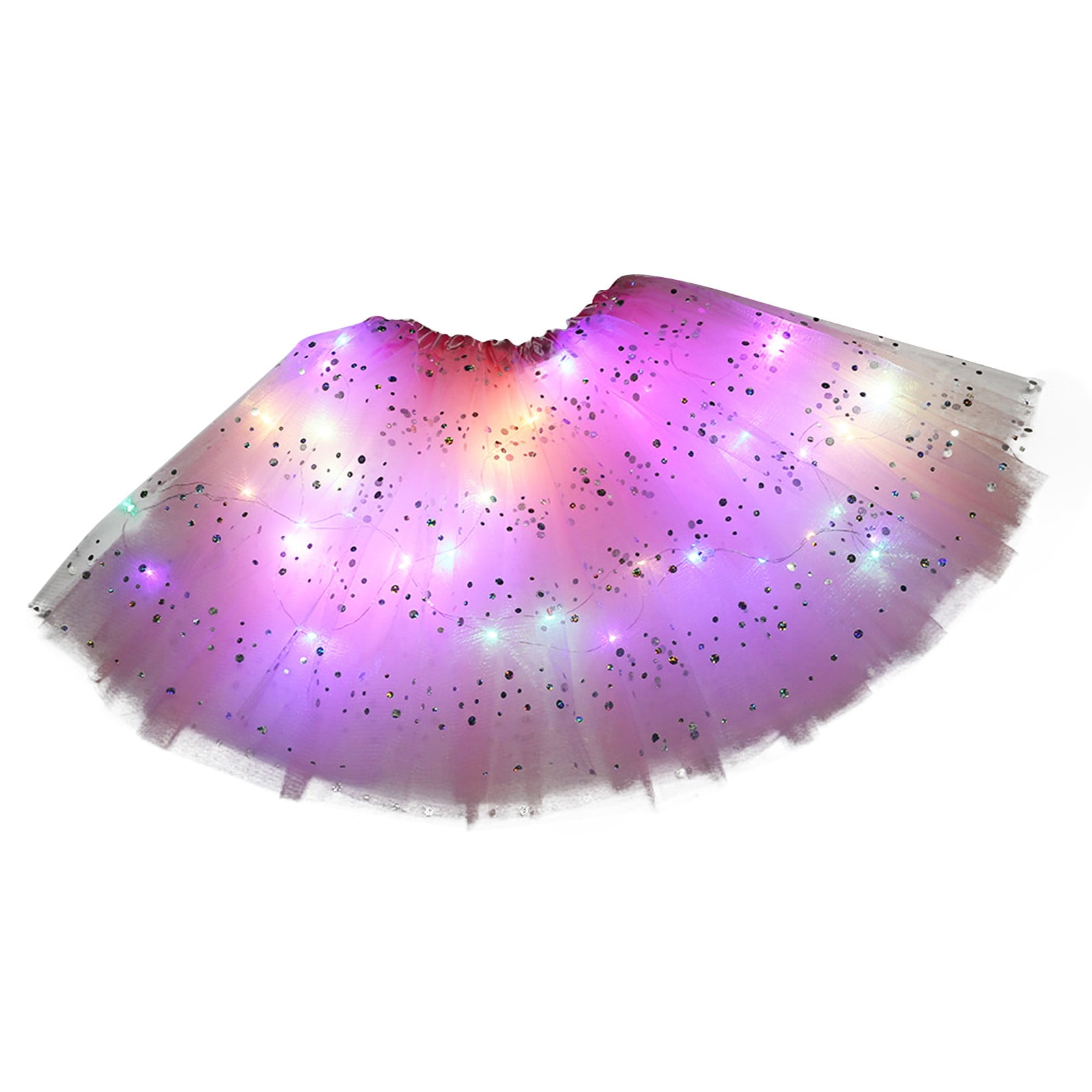 GZWYHT Skirts for Women,Tulle Skirt Small Round Dot Led With Light ...