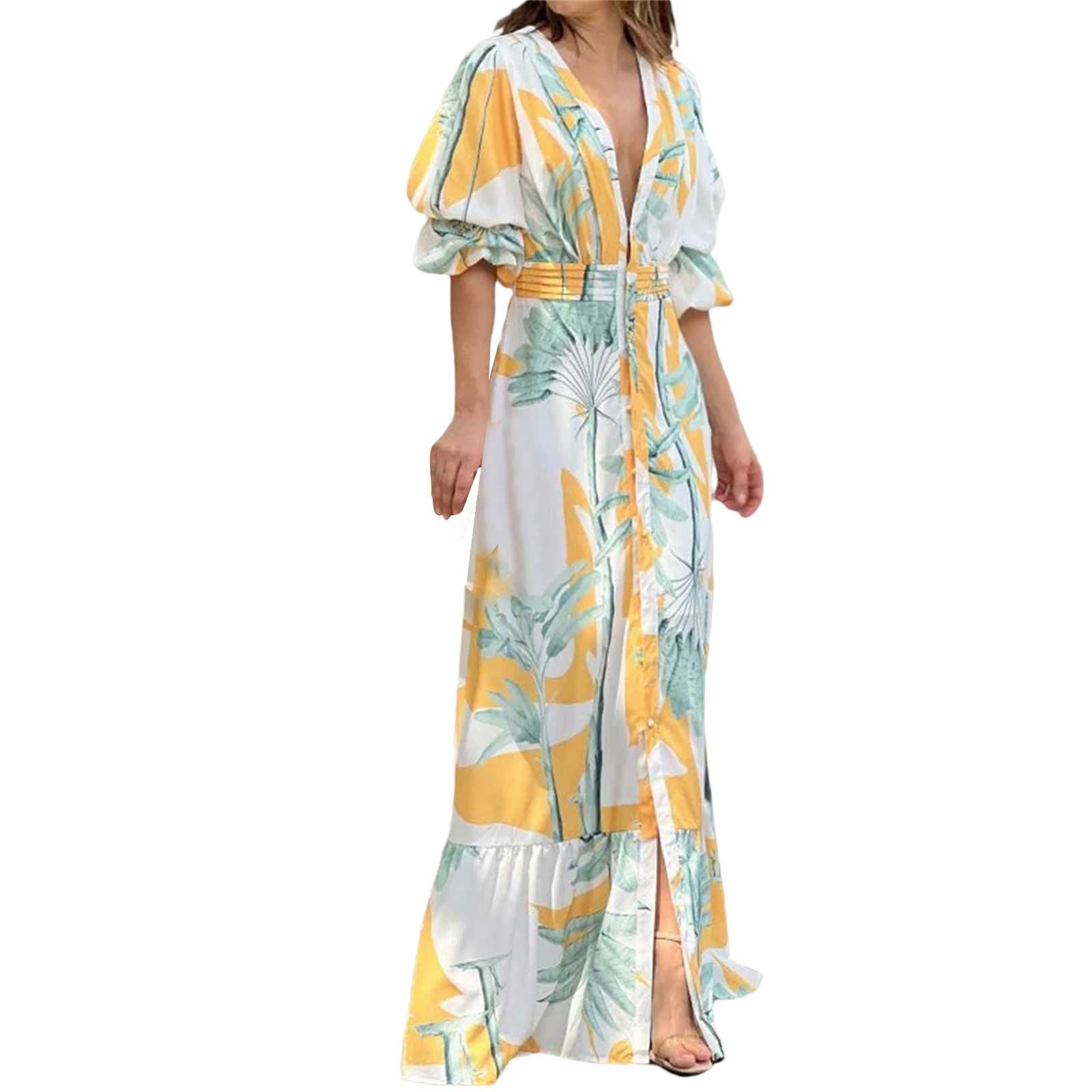 Gzwyht Summer Dresses Dresses For Women 2024 Temperament Commute Mid