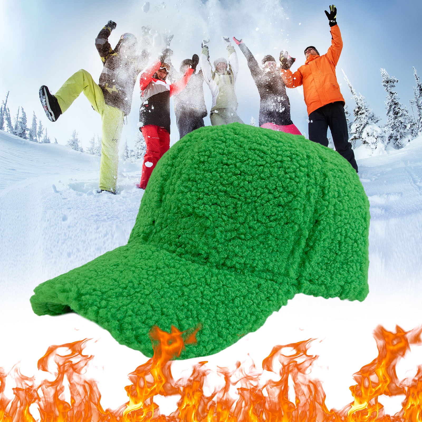 GZWYHT Visors,Visor Hats Winter Faux Lamb Wool Baseball Cap For Men ...