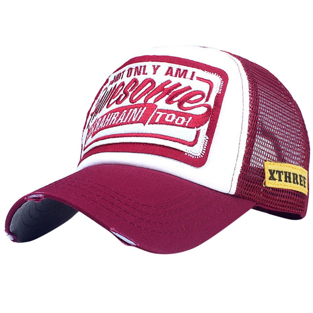 GZWYHT Visors,Visor Hats Women Embroidered Flower Denim Cap Fashion ...