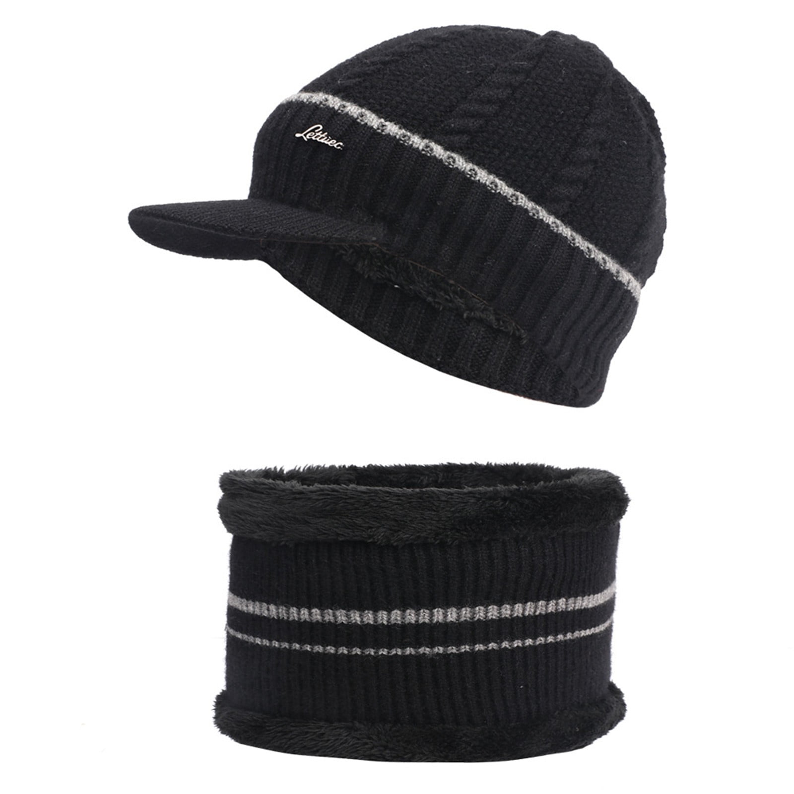 GZWYHT Visors,Visor Hats Woolen Cap Men's Plus Velvet Hat Riding Warm ...
