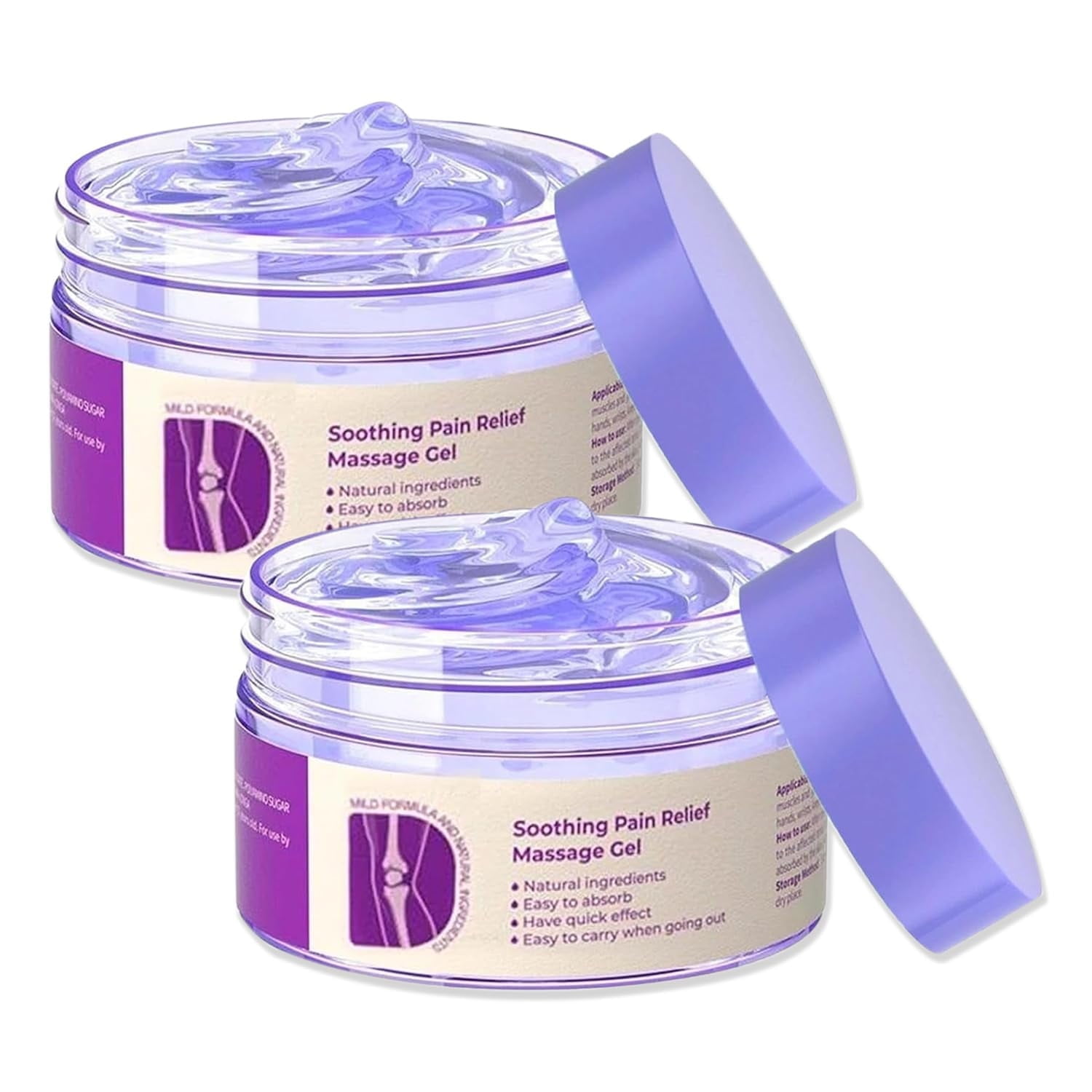 GZX Joint Relief Gel - Purple Formula For Joint Support On Knees, Back ...