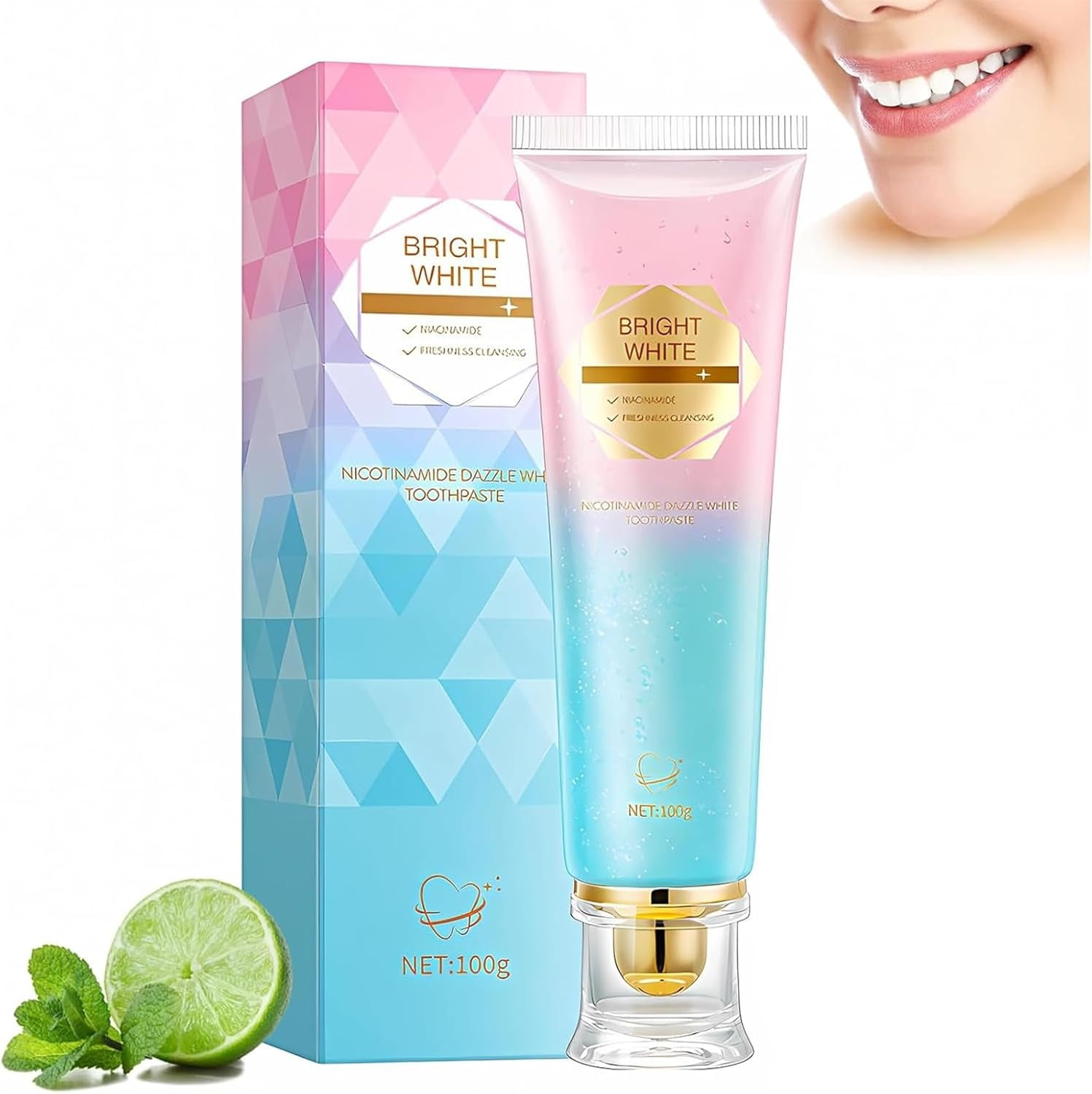 GZXCZ Radiant Whitening Toothpaste, Niacinamide Toothpaste - Natural ...