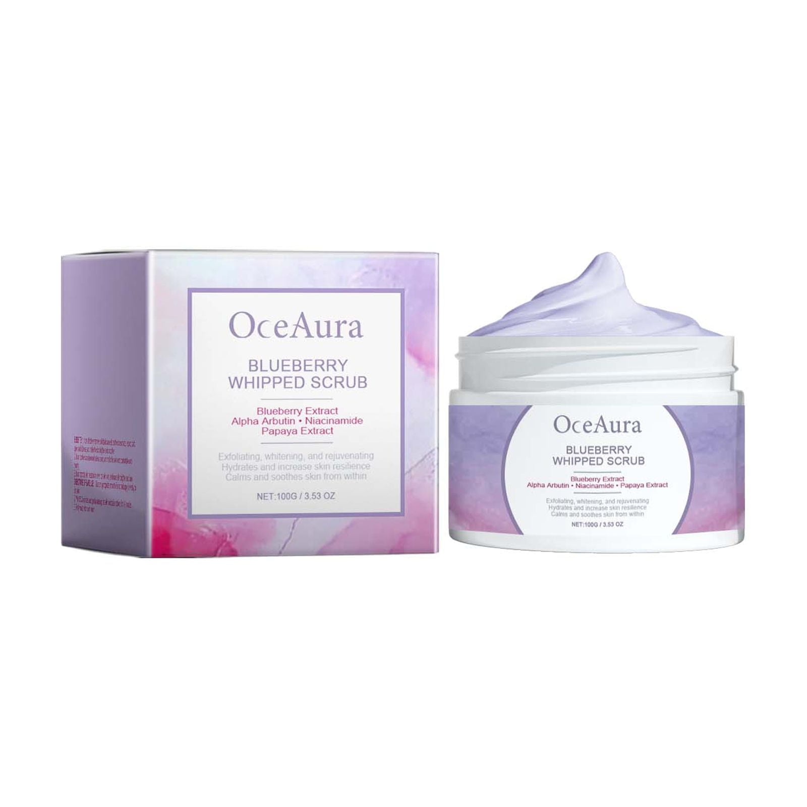 GZXH Blueberry Body Scrub Cream Exfoliating And Skin Rejuvenation Fade ...