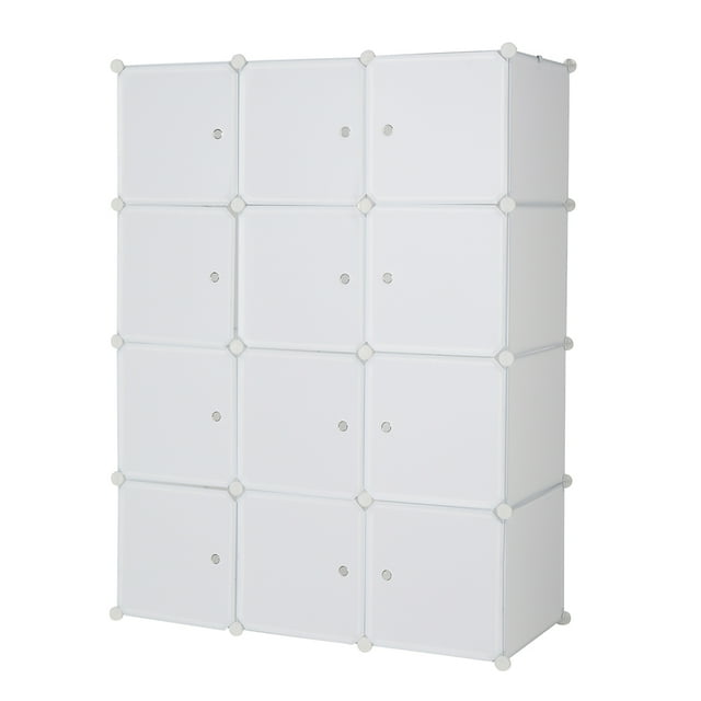 GZXS 12 Cube Organizer Stackable Plastic Cube Storage Shelves Design ...