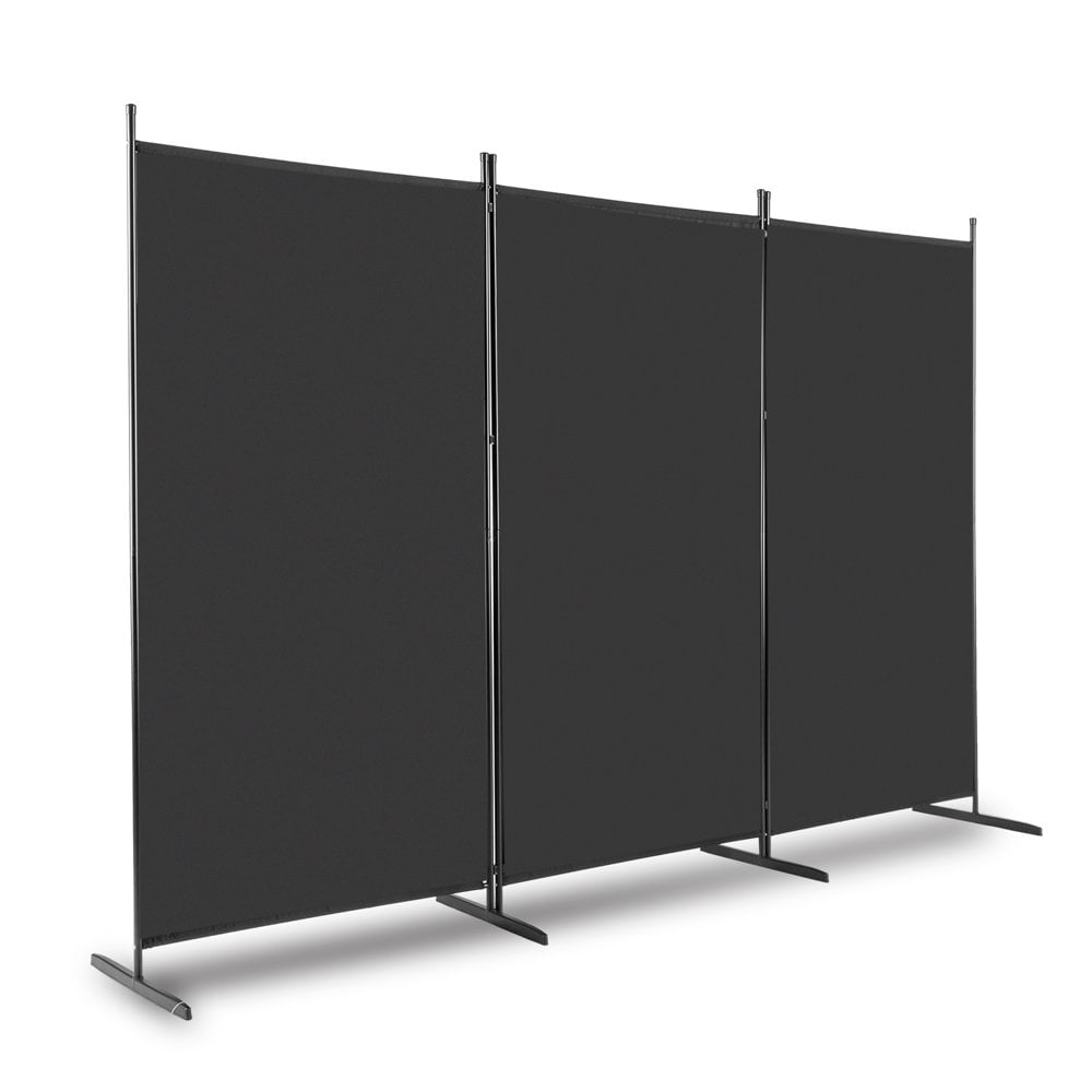 GZXS 3-Panel Room Divider, Foldable Privacy Screen, 6 FT Freestanding ...