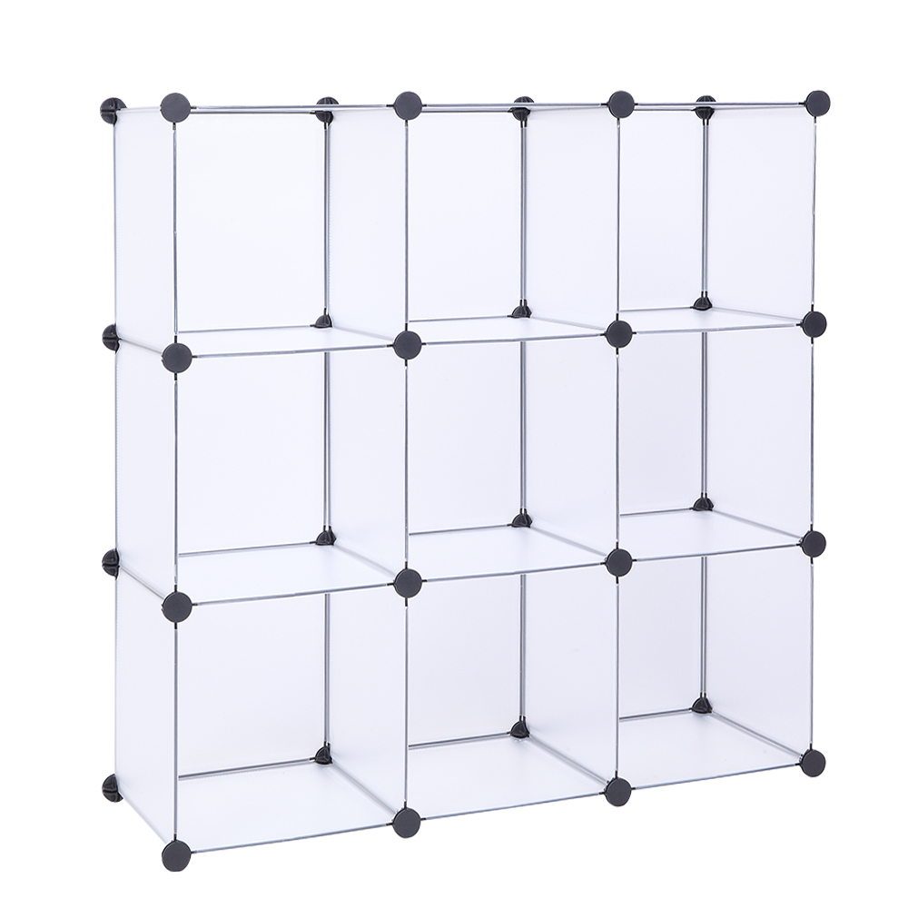 GZXS Cube Storage, 9-Cube Plastic Closet Cabinet Organizer, DIY ...
