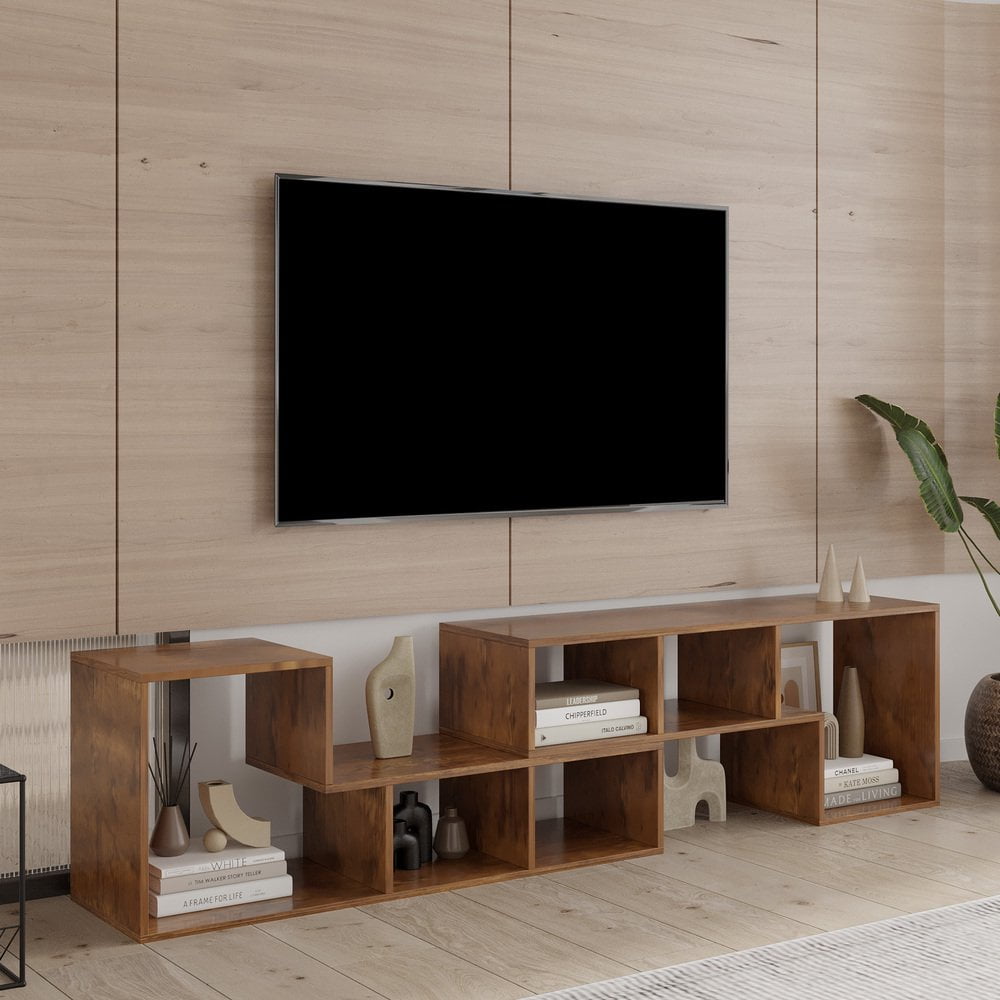 GZXS Double L-Shaped TV Stand Entertainment Center,Display Shelf ...