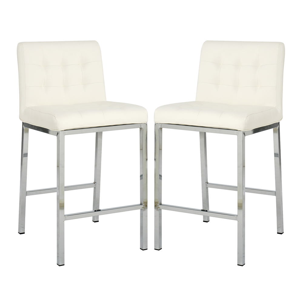 GZXS High Counter Bar Stools Set of 2 for Kitchen Restaurant Counter ...