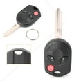GZYF Keyless Entry Remote Control Key Fob Replacement 3-Button Uncut ...