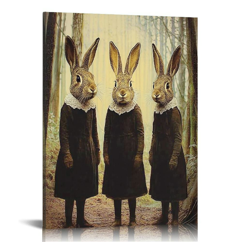 GZYLONG Vintage Halloween Wall Decor Rabbit Cult of the Occult Forest ...