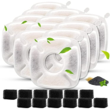 PetSafe Premium Charcoal Water Filters for Cats & Dogs, 12 Pack ...