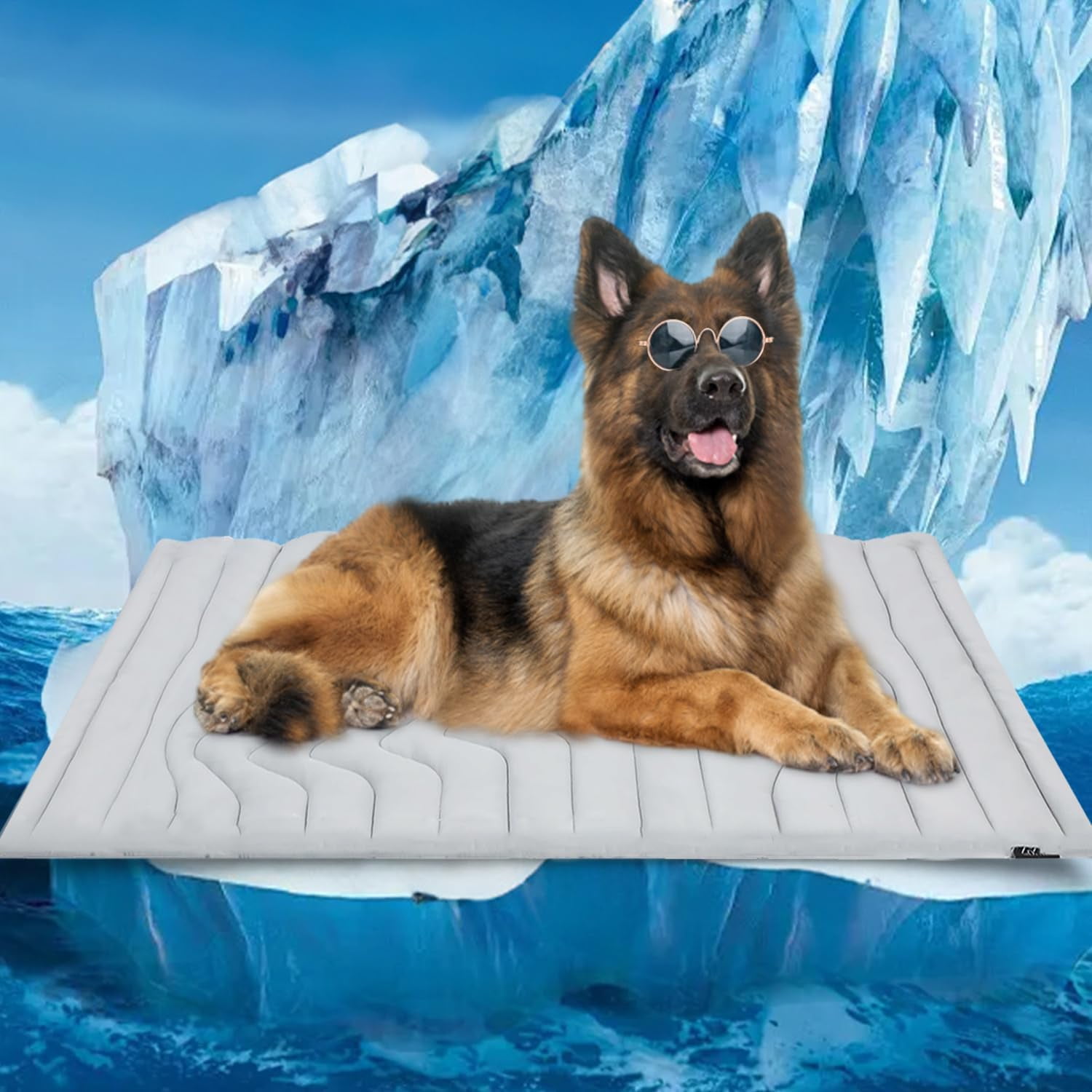 GZYS Dog Cooling Mat, 59" x 40"Extra Large, Cooling Pad Reversible ...