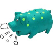 TETOU Squeaky Pig Dog Toy, Small Breed Dog Latex Chew Toys Natural ...