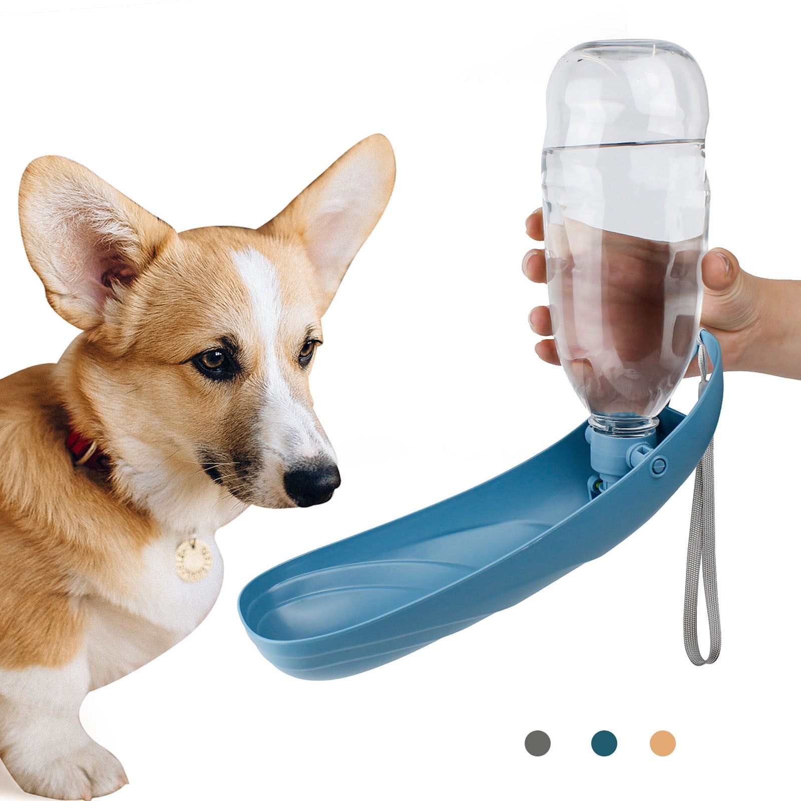 GZYS Water Dispensers Dog Water Bottle Portable Pet Water Dispenser for Walking Puppy Travel ...