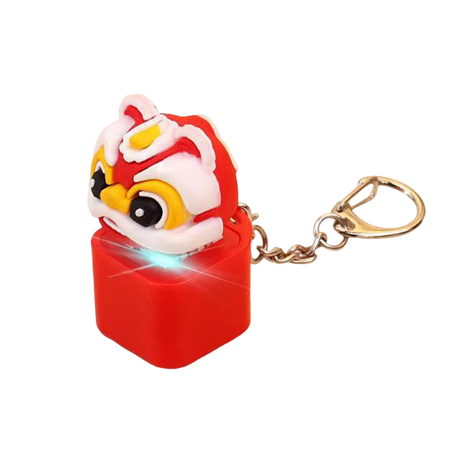 GZZQY Cartoon Keyboard Fidget Keychain with Light Sound Stress Relief ...