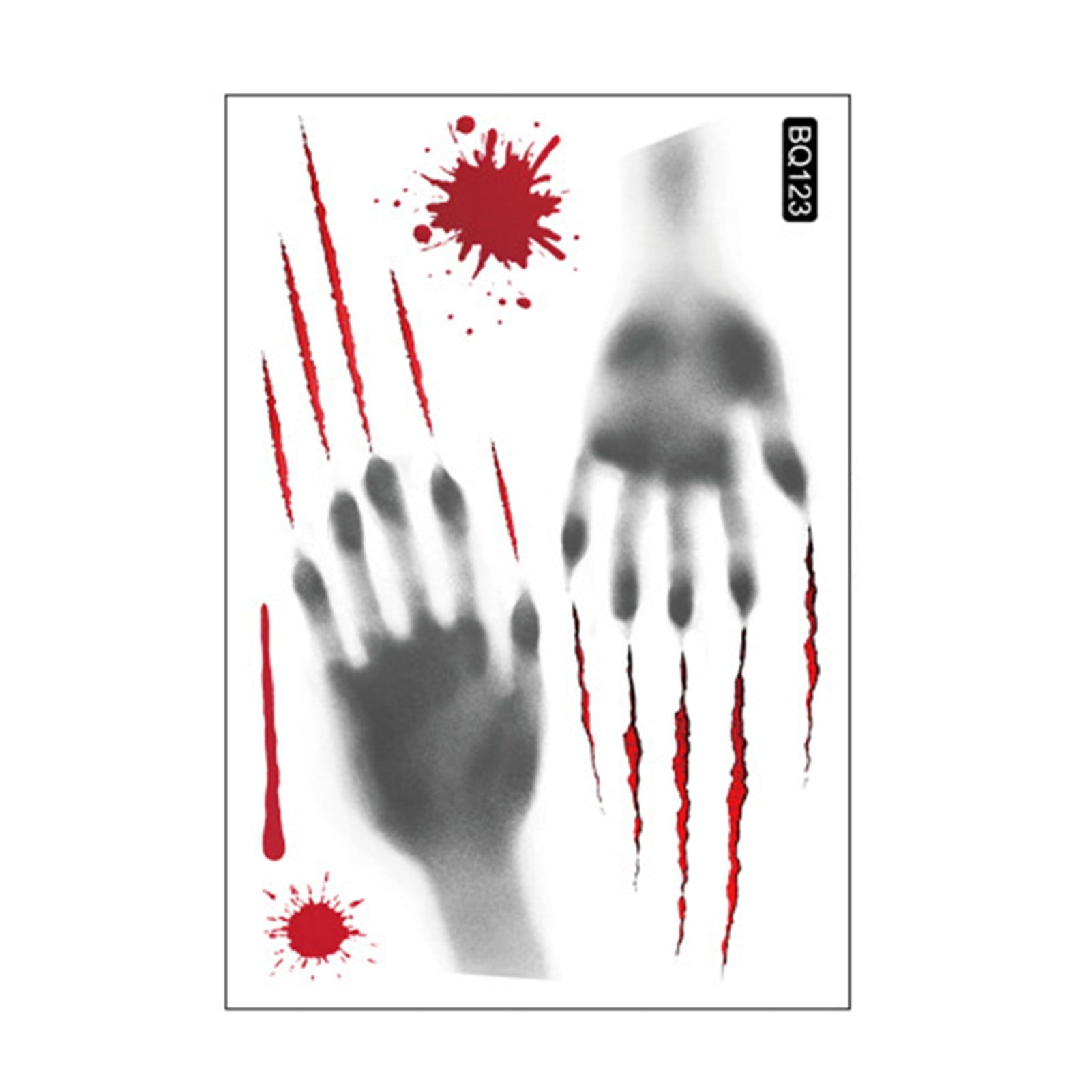 GZZQY Window Sticker Removable Horror Traceless Reusable Scary Scene ...