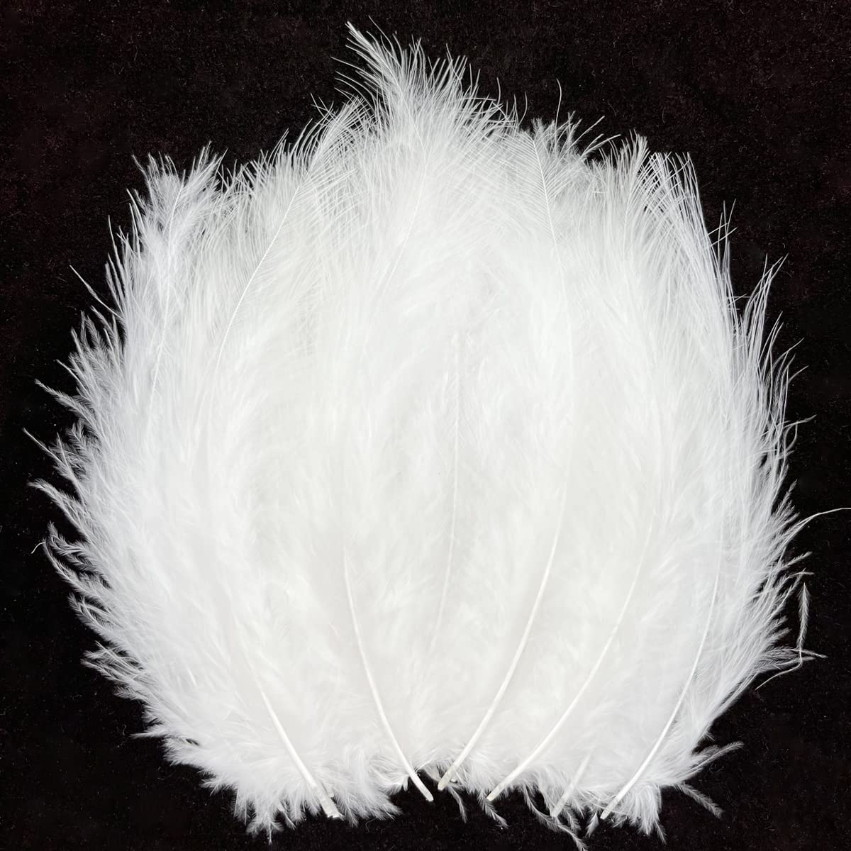 GZhLonKiMa 100pcs Yellow Feathers Fluffy Turkey Marabou Feathers 4-6 ...